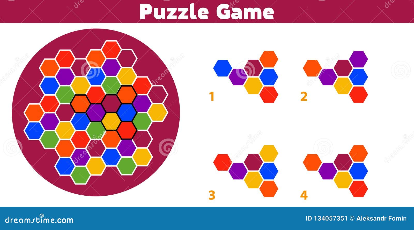 Puzzle Game. Complete the Pattern Education Logic Game for Preschool ...