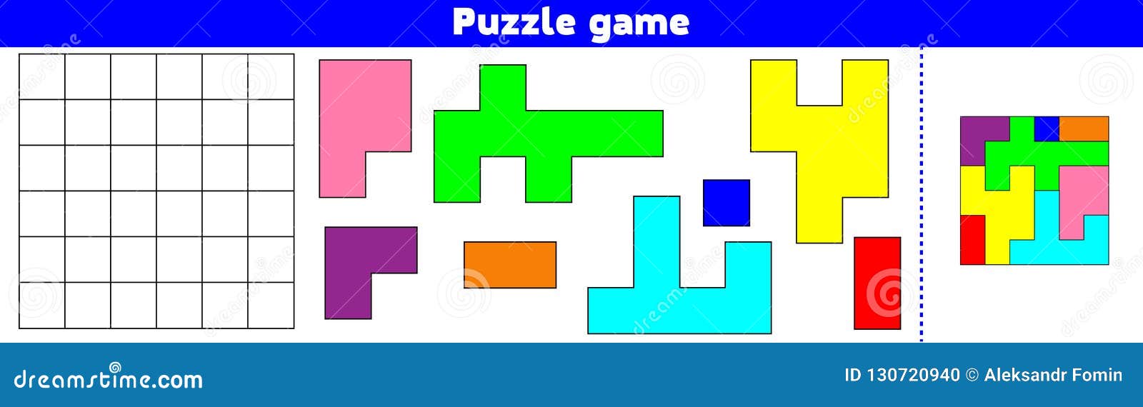 Puzzle Game. Complete the Pattern. Education Logic Game for Preschool ...