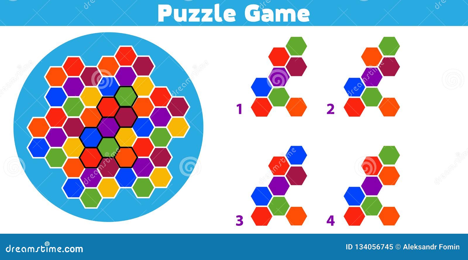 Puzzle Game. Complete the Pattern Education Logic Game for Preschool ...