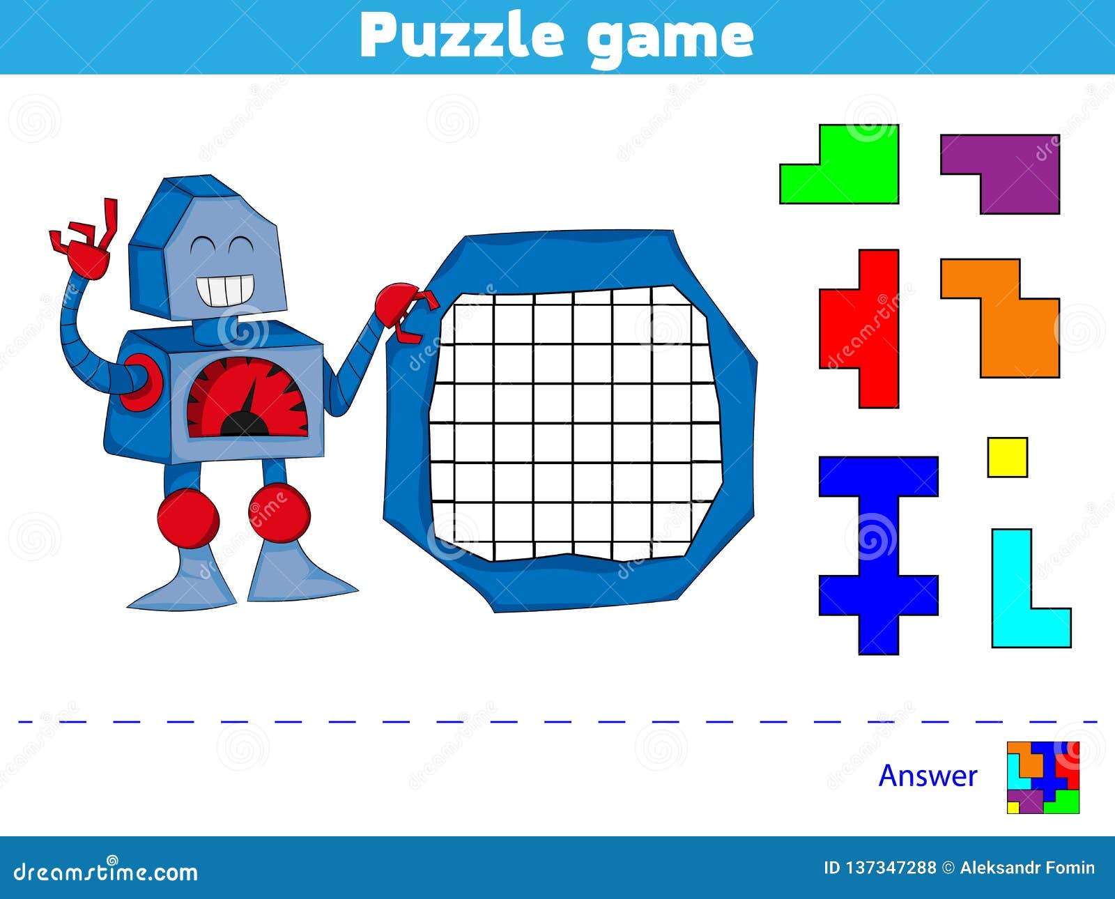 Puzzle Game Complete the Pattern. Education Logic Game for Preschool ...