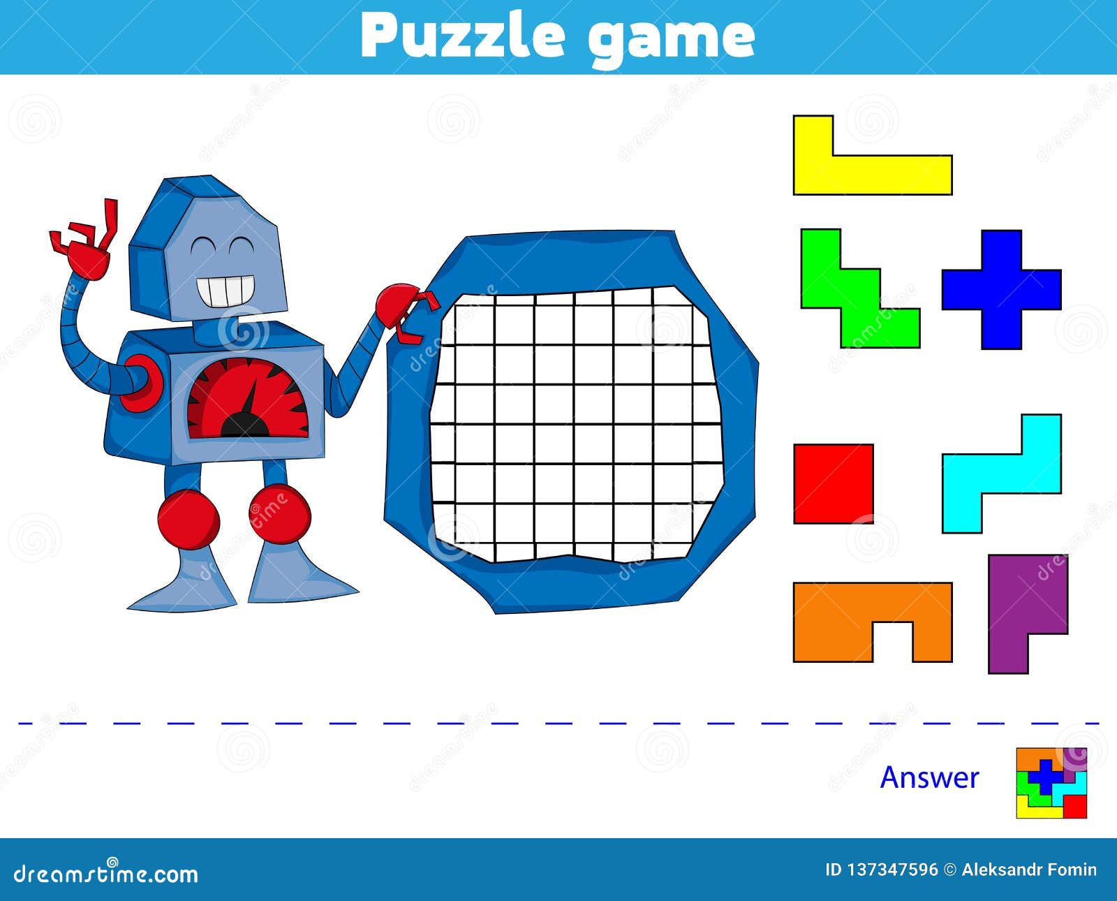 Puzzle Game Complete the Pattern. Education Logic Game for Preschool ...