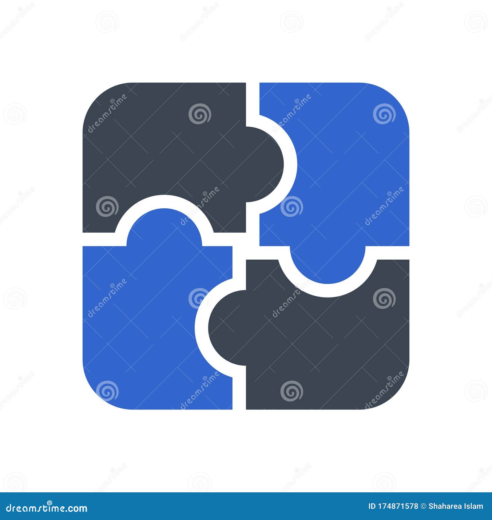 Puzzle, game Icon stock vector. Illustration of icon - 174871578