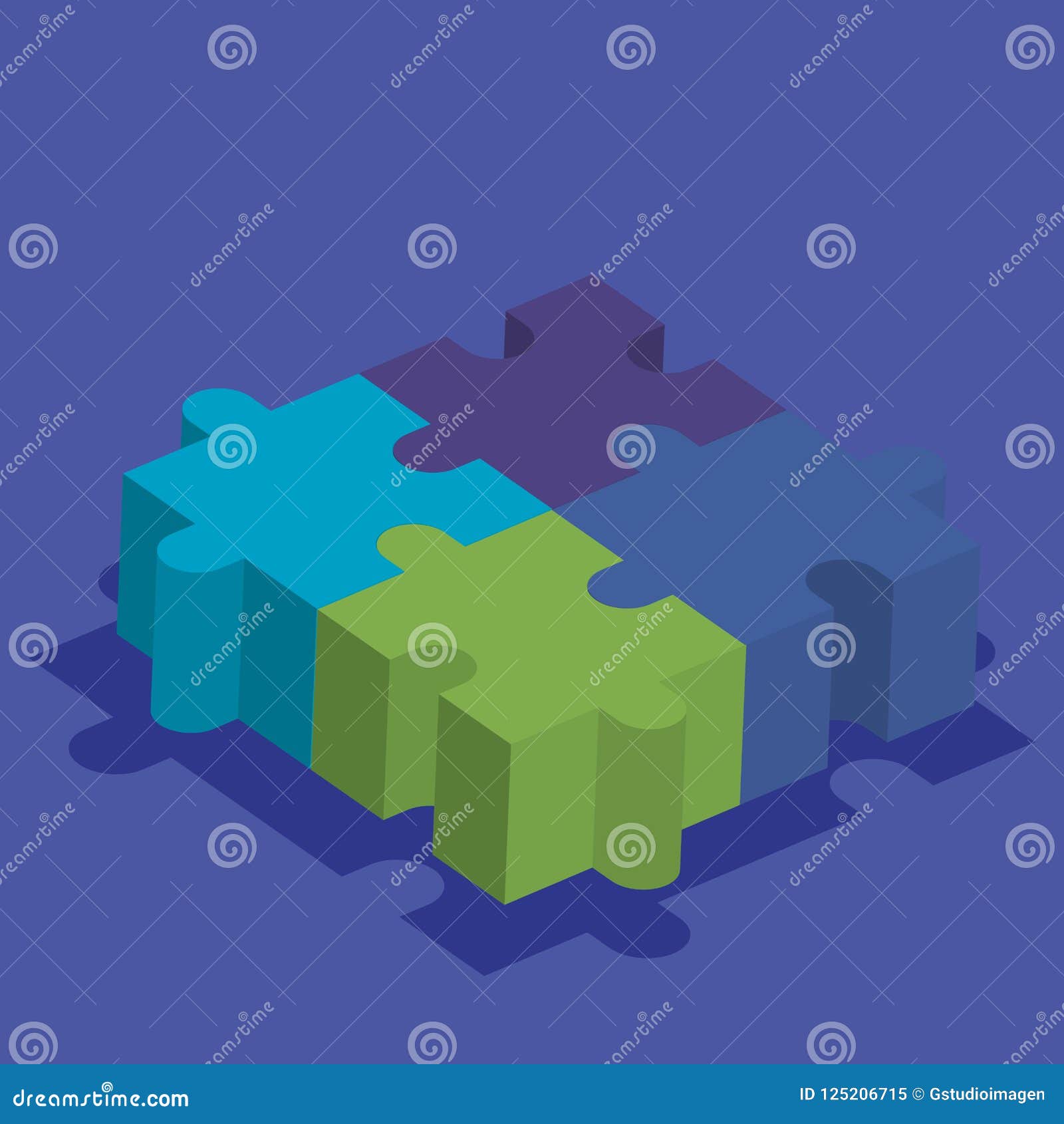 Puzzle Game Pieces Teamwork Stock Vector - Illustration of meeting ...