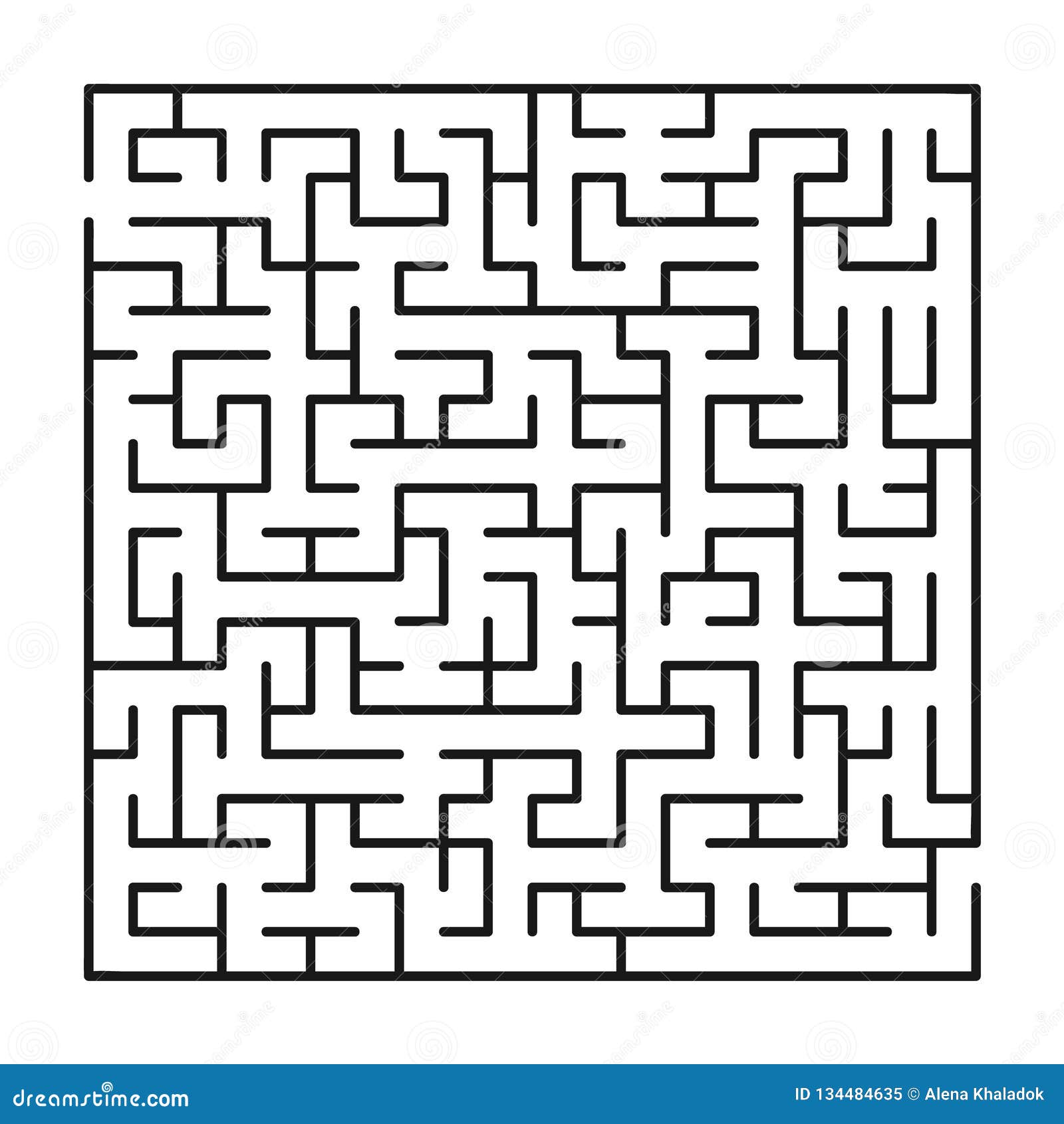 Abstract Maze / Labyrinth with Entry and Exit. Stock Vector ...
