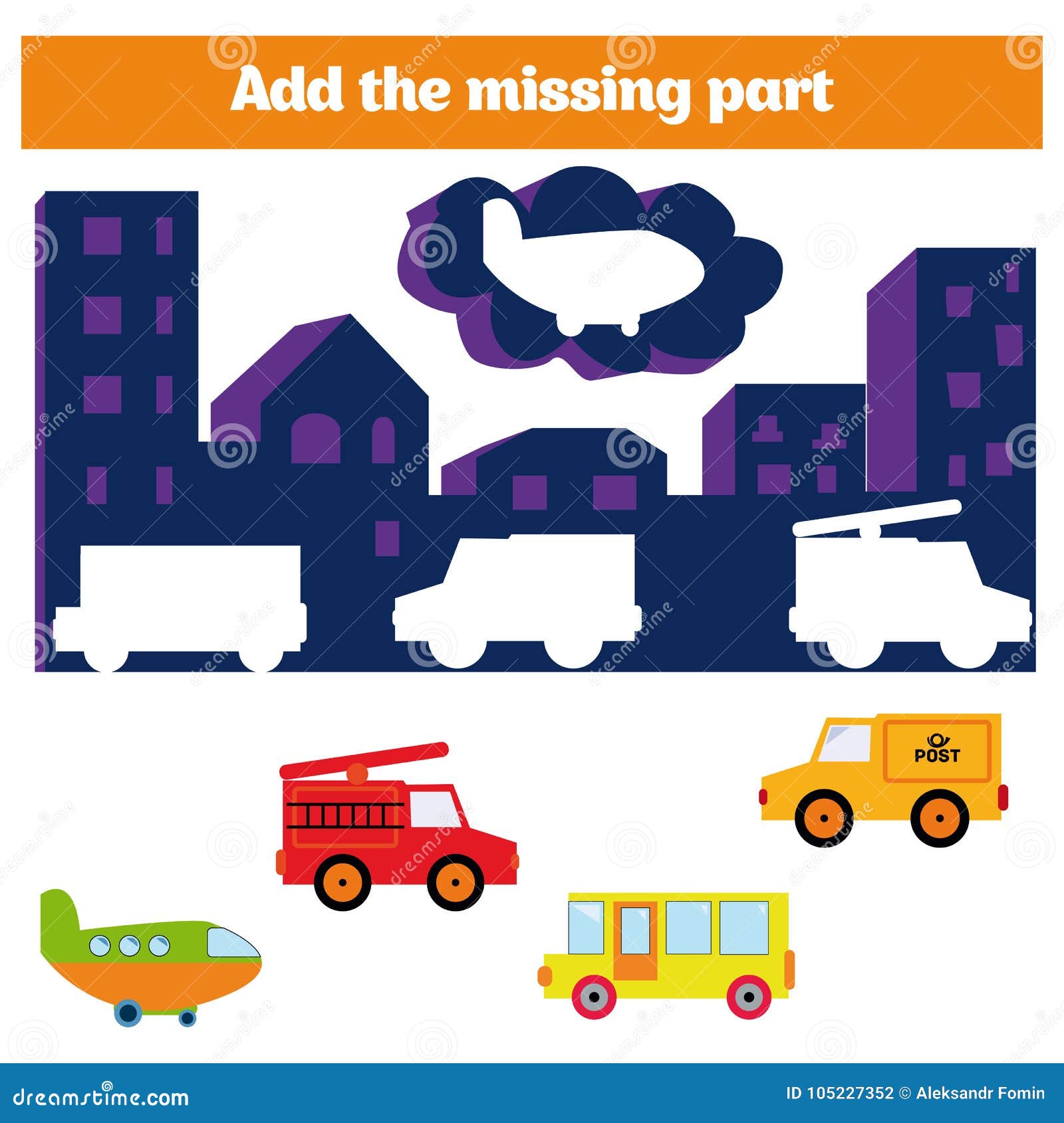 Puzzle Game. Visual Educational Game for Children. Task: Find the ...