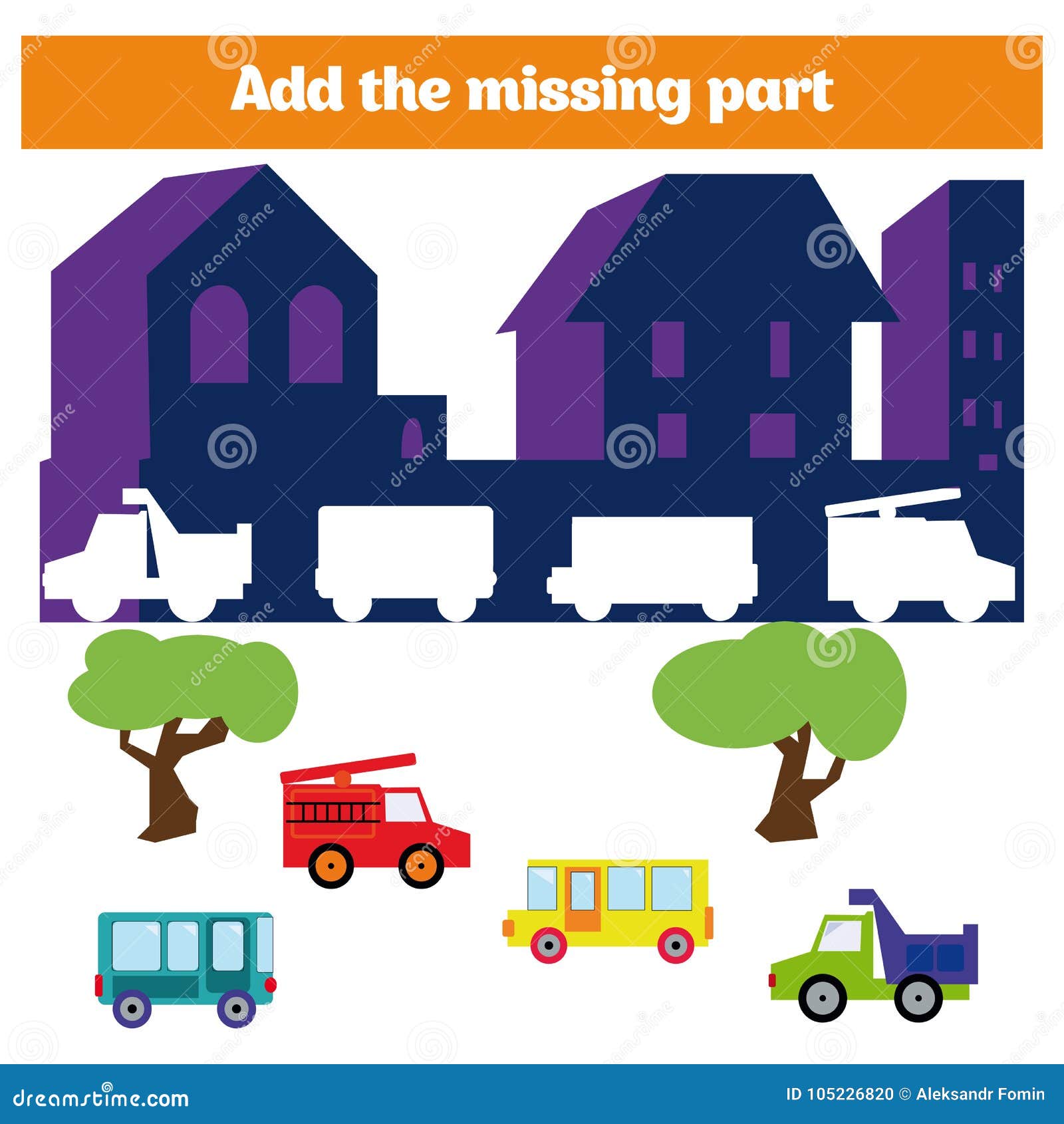 Puzzle Game. Visual Educational Game for Children. Task: Find the ...