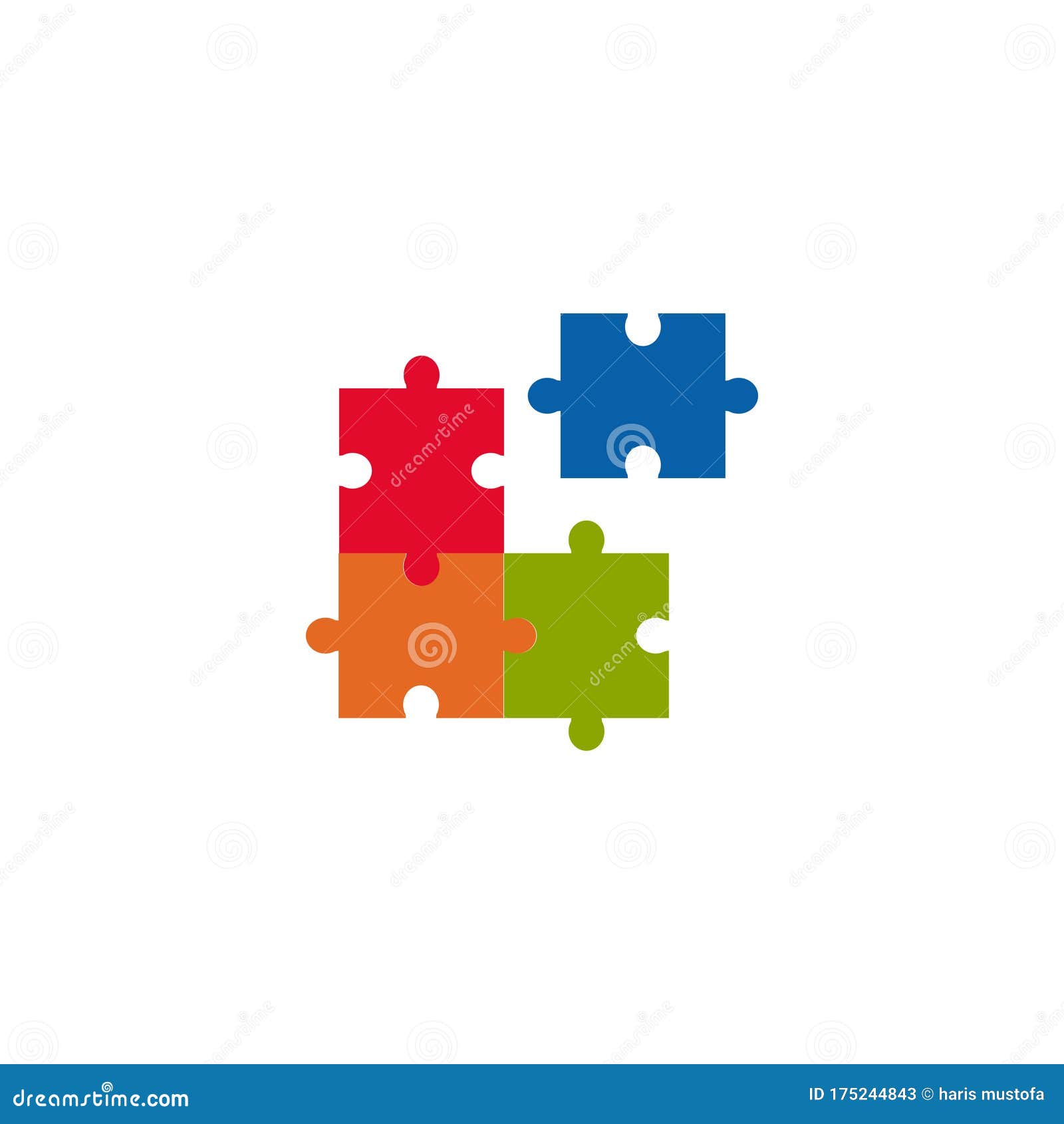 Puzzle Graphic Design Template Vector Isolated Stock Illustration ...