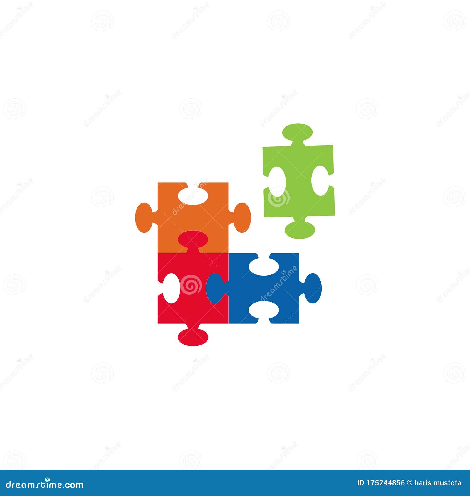 Puzzle Graphic Design Template Vector Isolated Stock Vector ...