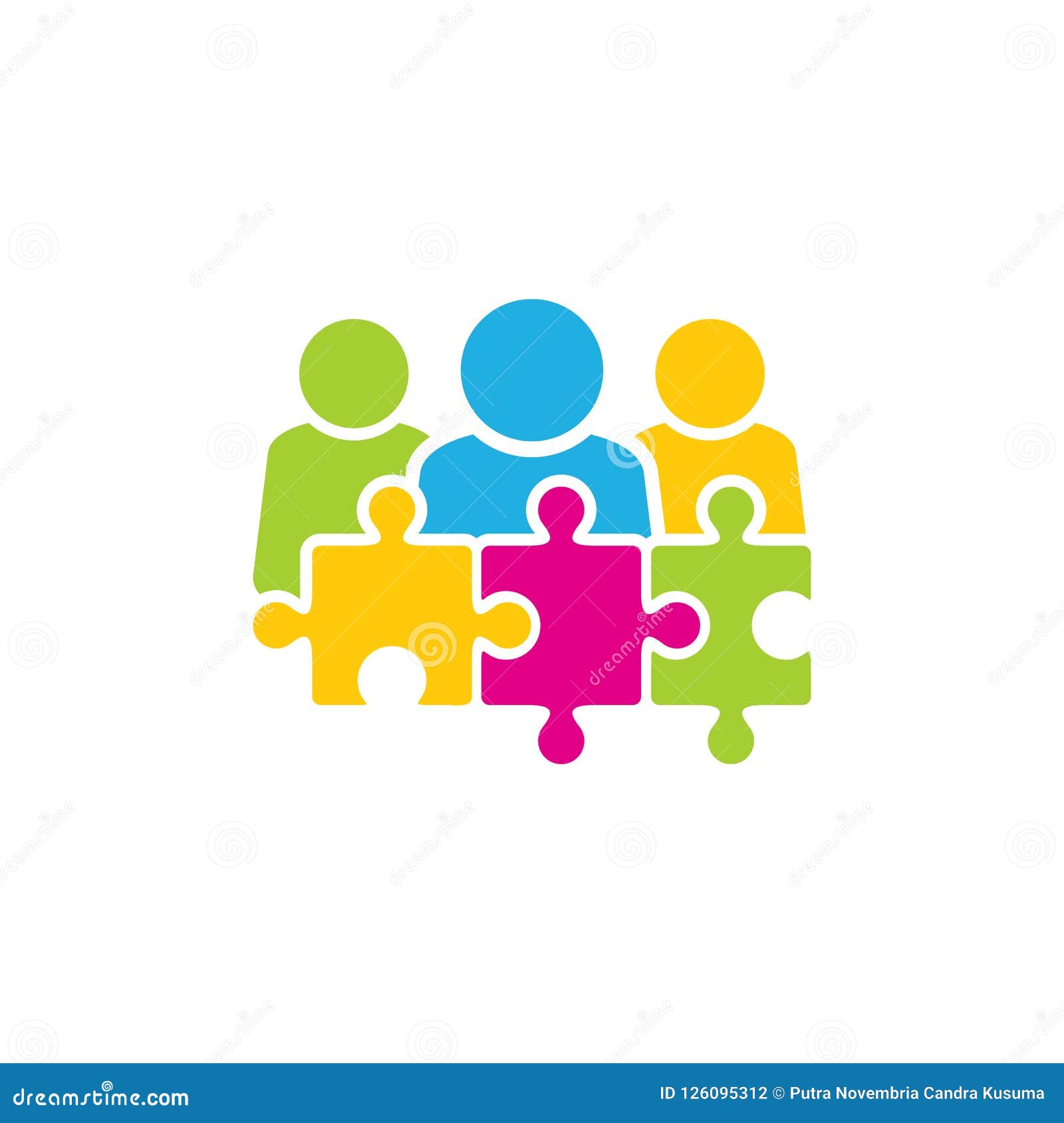 Puzzle Group Logo Icon Design Stock Vector - Illustration of business ...