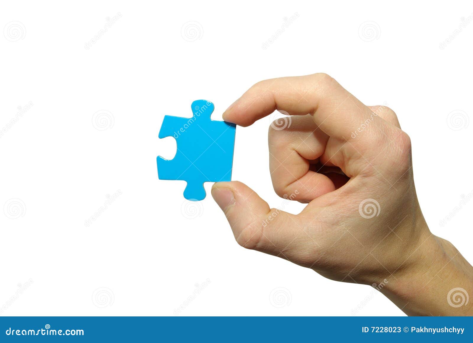 Puzzle in hand stock image. Image of task, pieces, strategy - 7228023
