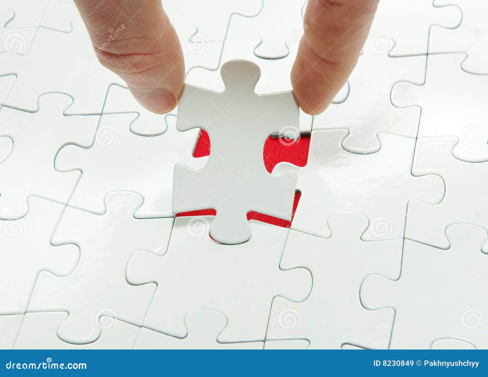 Puzzle In Hand Picture. Image: 8230849