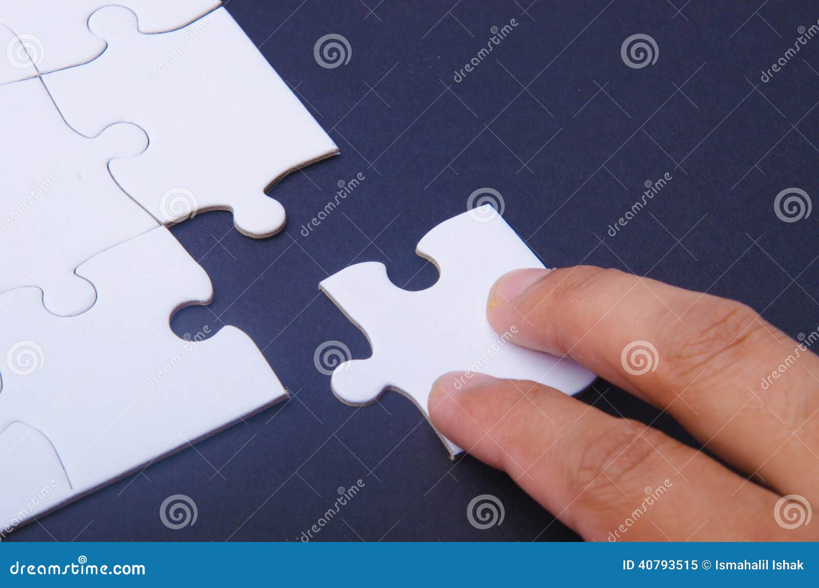 Puzzle and hand stock image. Image of thinking, unity - 40793515