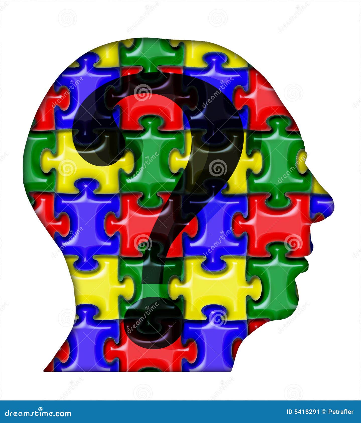 Puzzle Head Exploding Mind Graphic Template Cartoon Vector ...