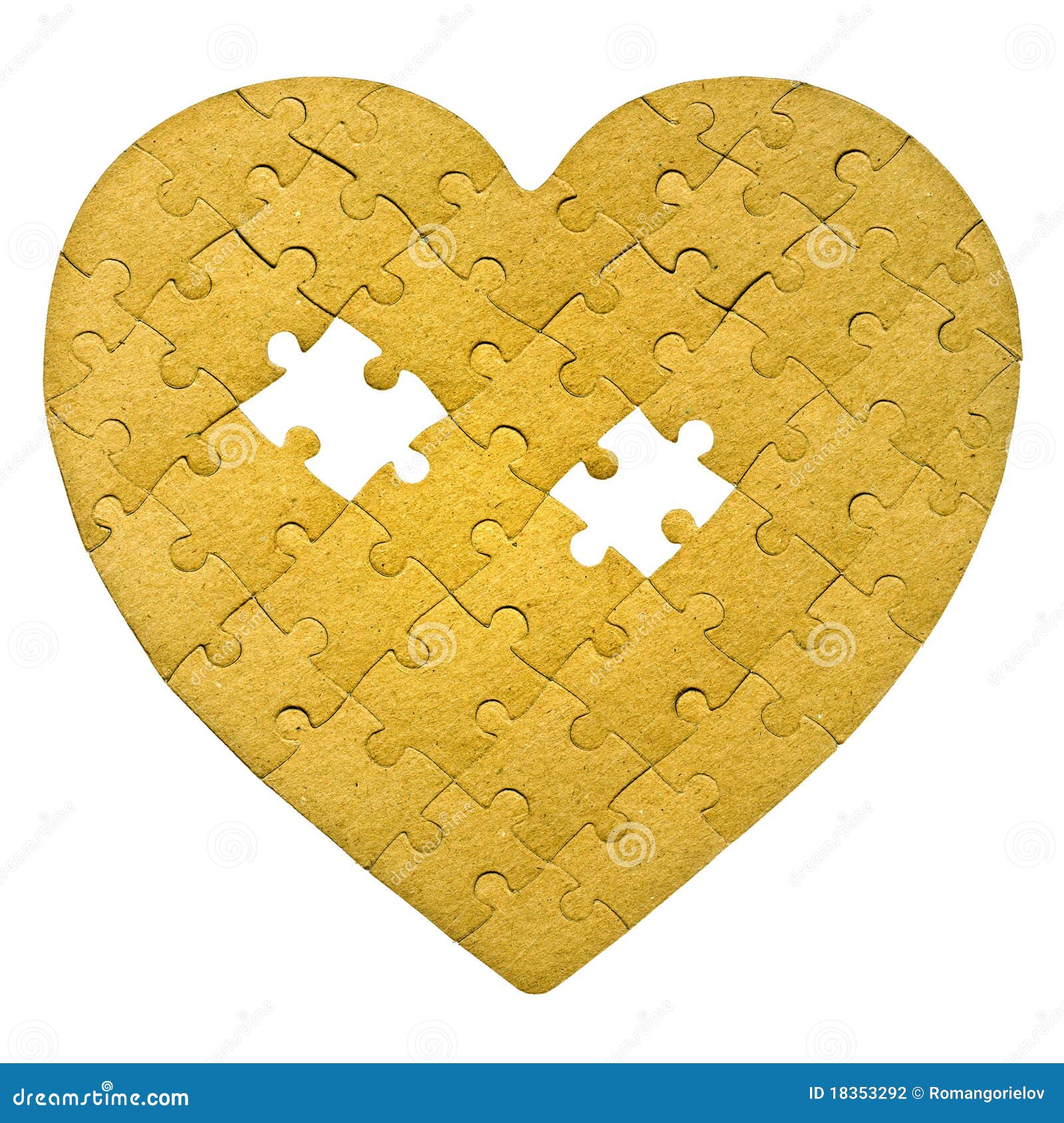 Puzzle heart stock photo. Image of connect, puzzle, yellow - 18353292