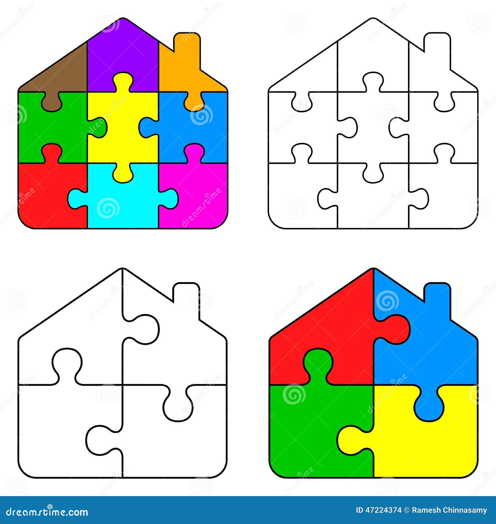 Home Puzzles Stock Illustrations – 330 Home Puzzles Stock Illustrations ...
