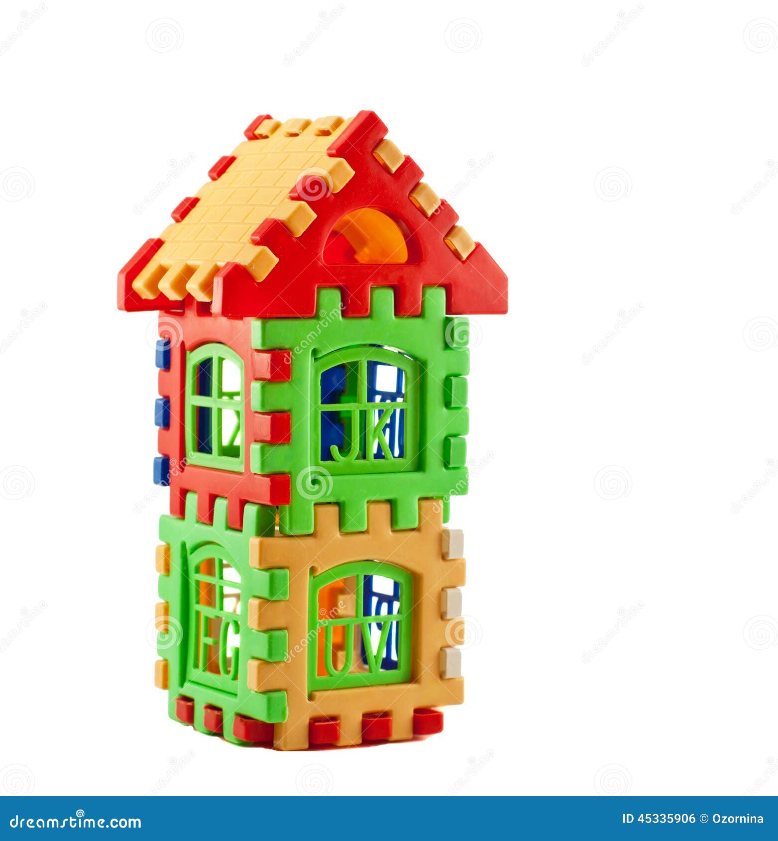 Puzzle house stock photo. Image of connection, colored - 45335906