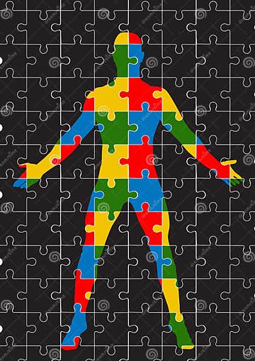 Puzzle Human Body Vector Format Stock Vector - Illustration of artwork ...