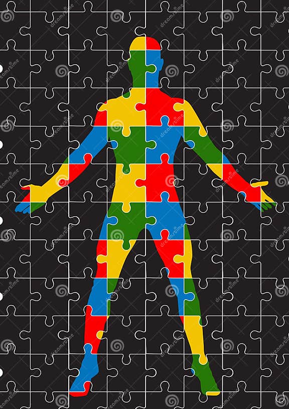 Puzzle Human Body Vector Format Stock Vector - Illustration of artwork ...