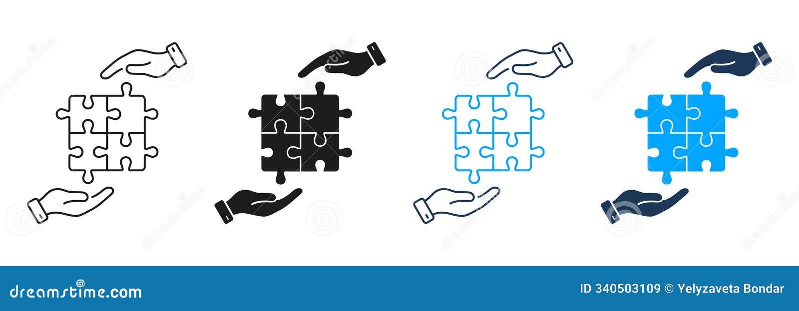 Together Line Vector Icons And Signs. Unison, Harmonious, Unified ...