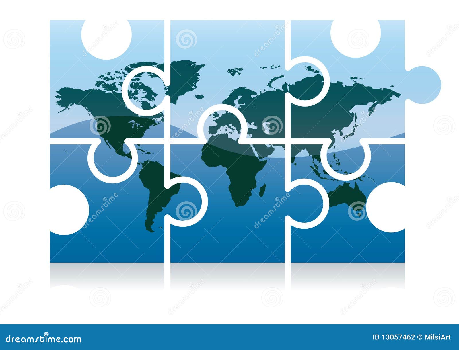 Puzzle icon stock vector. Illustration of world, puzzle - 13057462