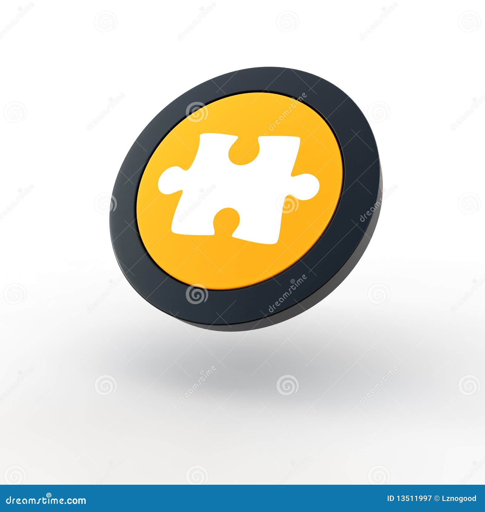 Puzzle Icon Or Logo In Modern Line Style. Cartoon Vector ...