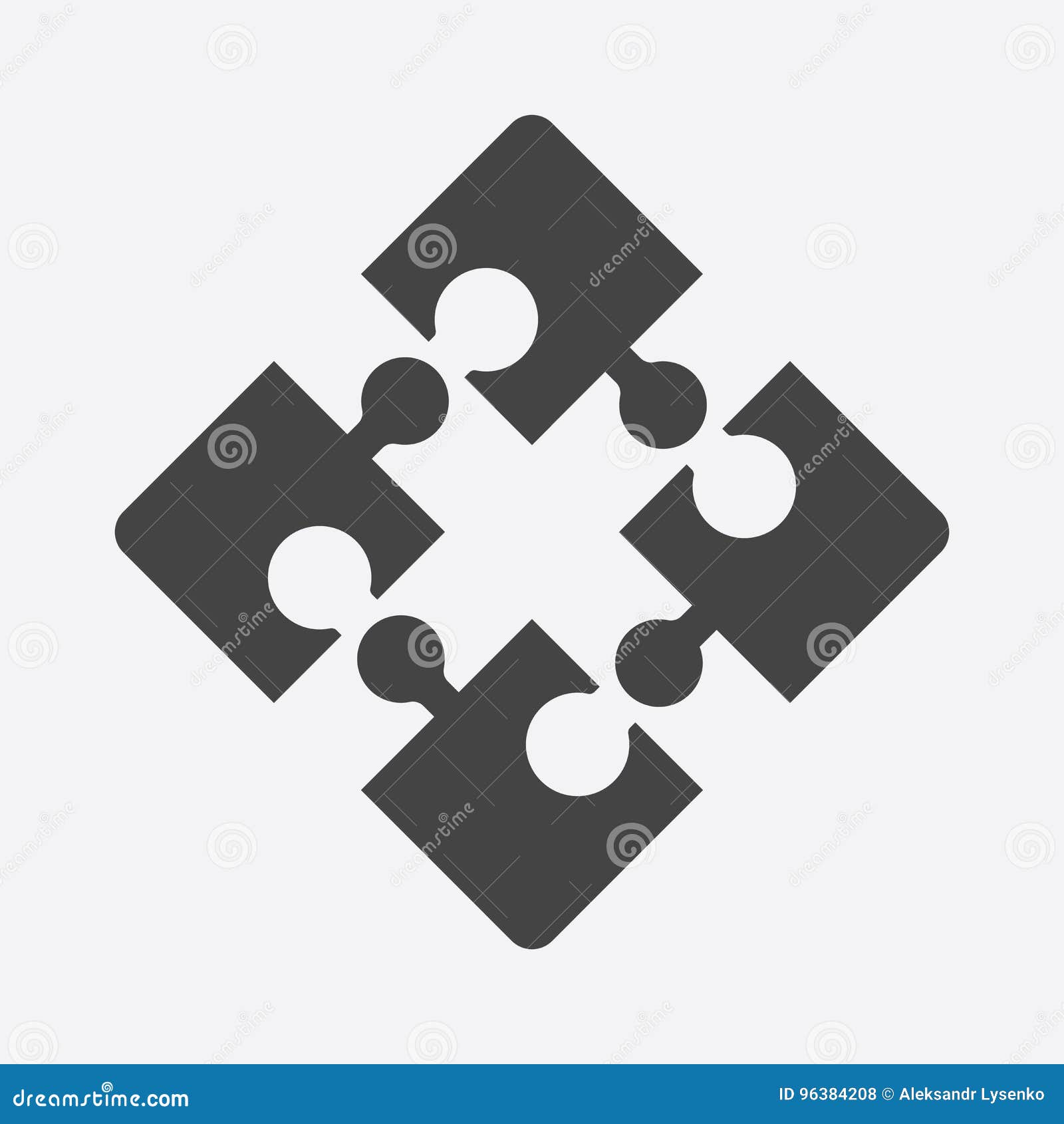Puzzle Icon Flat Illustration Stock Vector - Illustration of games ...