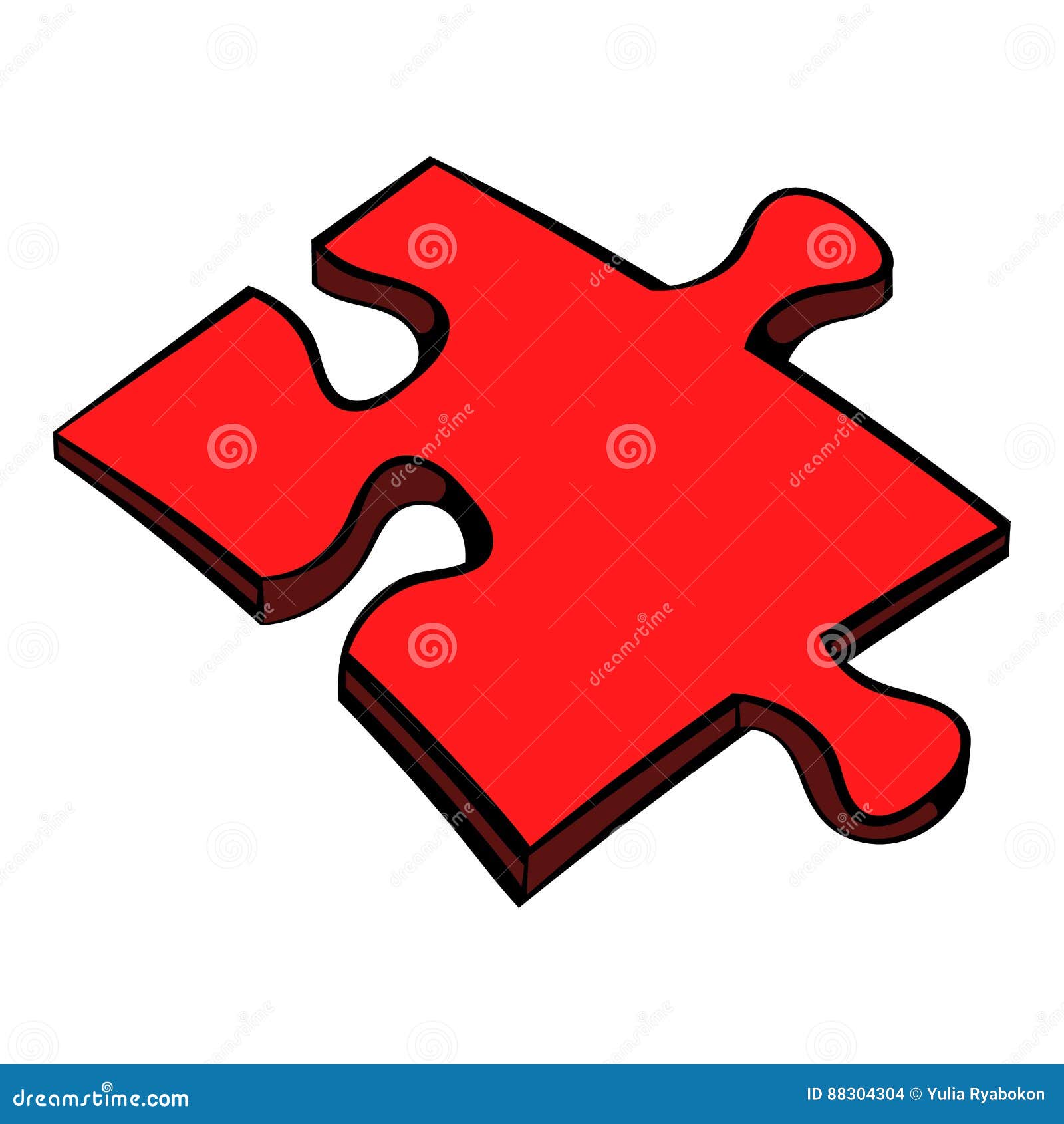 Puzzle icon, icon cartoon stock vector. Illustration of skill - 88304304