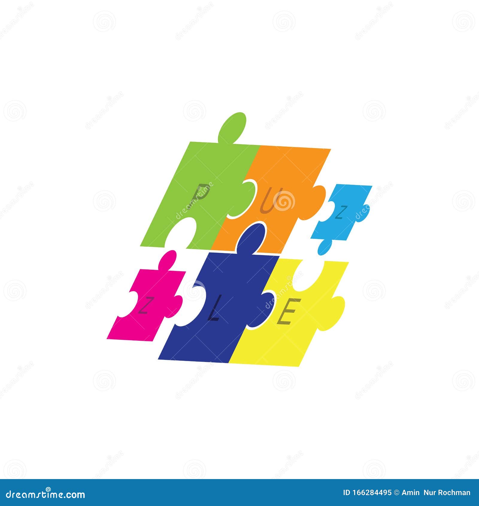 Puzzle Icon Logo Vector Icon Template Stock Vector - Illustration of ...