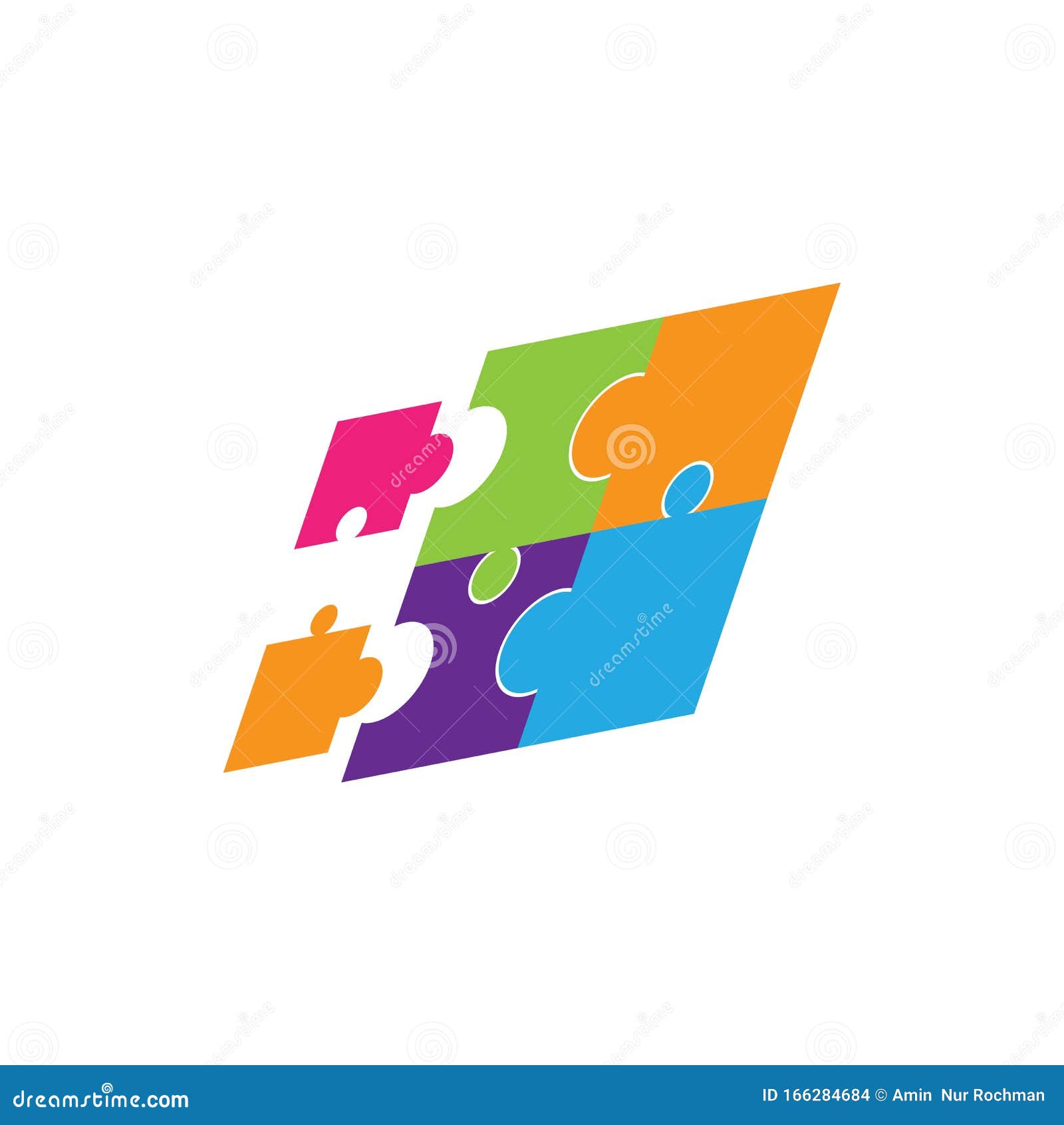 Puzzle Icon Logo Vector Icon Template Stock Vector - Illustration of ...
