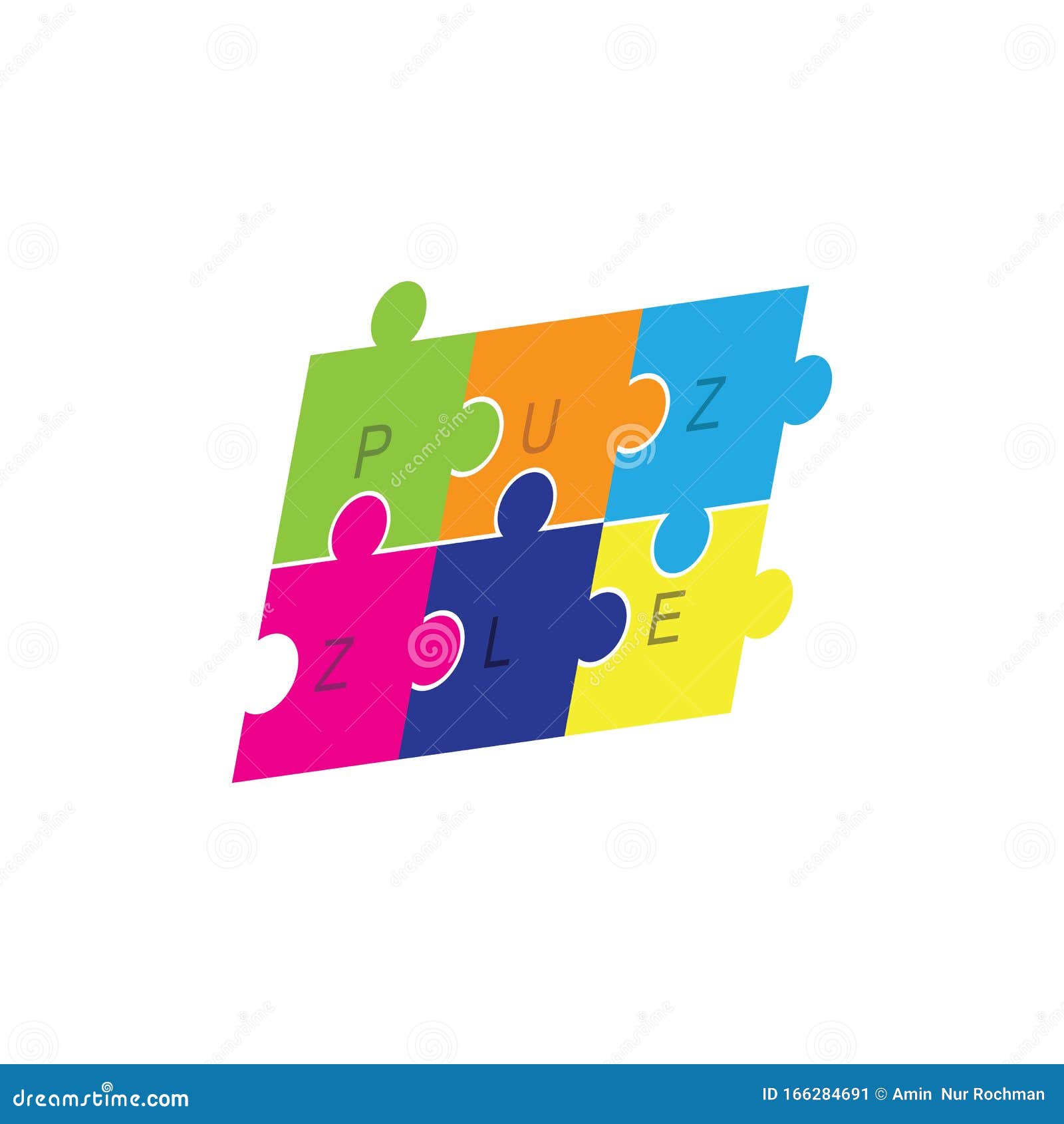 Puzzle Icon Logo Vector Icon Template Stock Illustration - Illustration ...