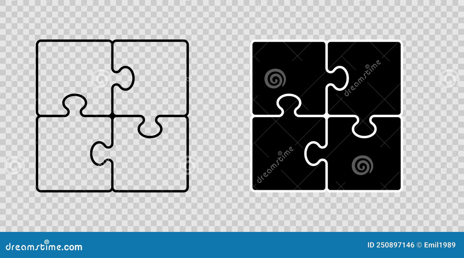 Puzzle Icon Symbol Simple Design. Vector Stock Vector - Illustration of ...