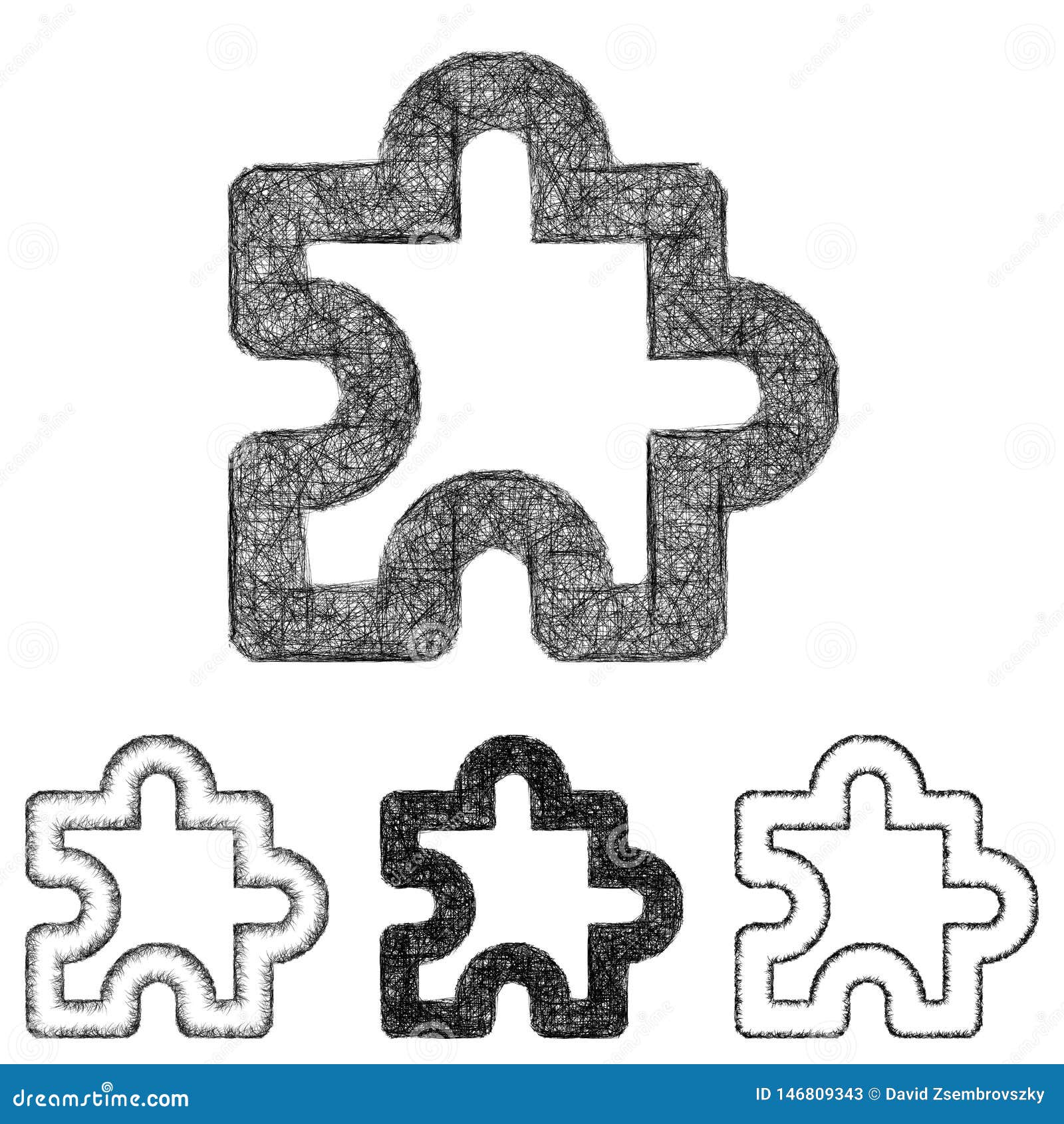 Puzzle Icon Set - Sketch Line Art Stock Vector - Illustration of ... Puzzle Icon Set - Sketch Line Art Stock Vector - Illustration of ...
