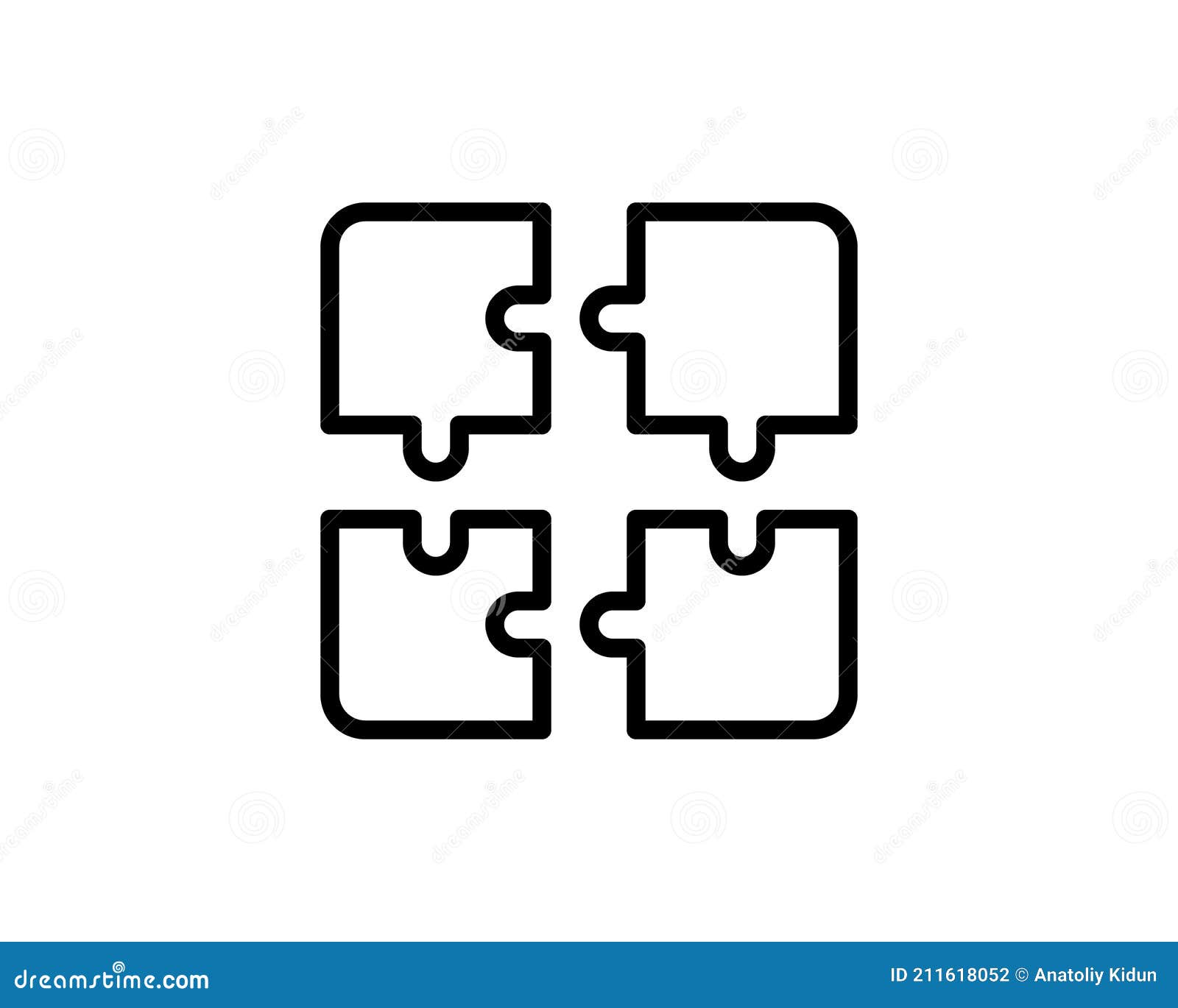 Puzzle Icon Vector, Filled Flat Sign, Solid Pictogram Isolated on White ...