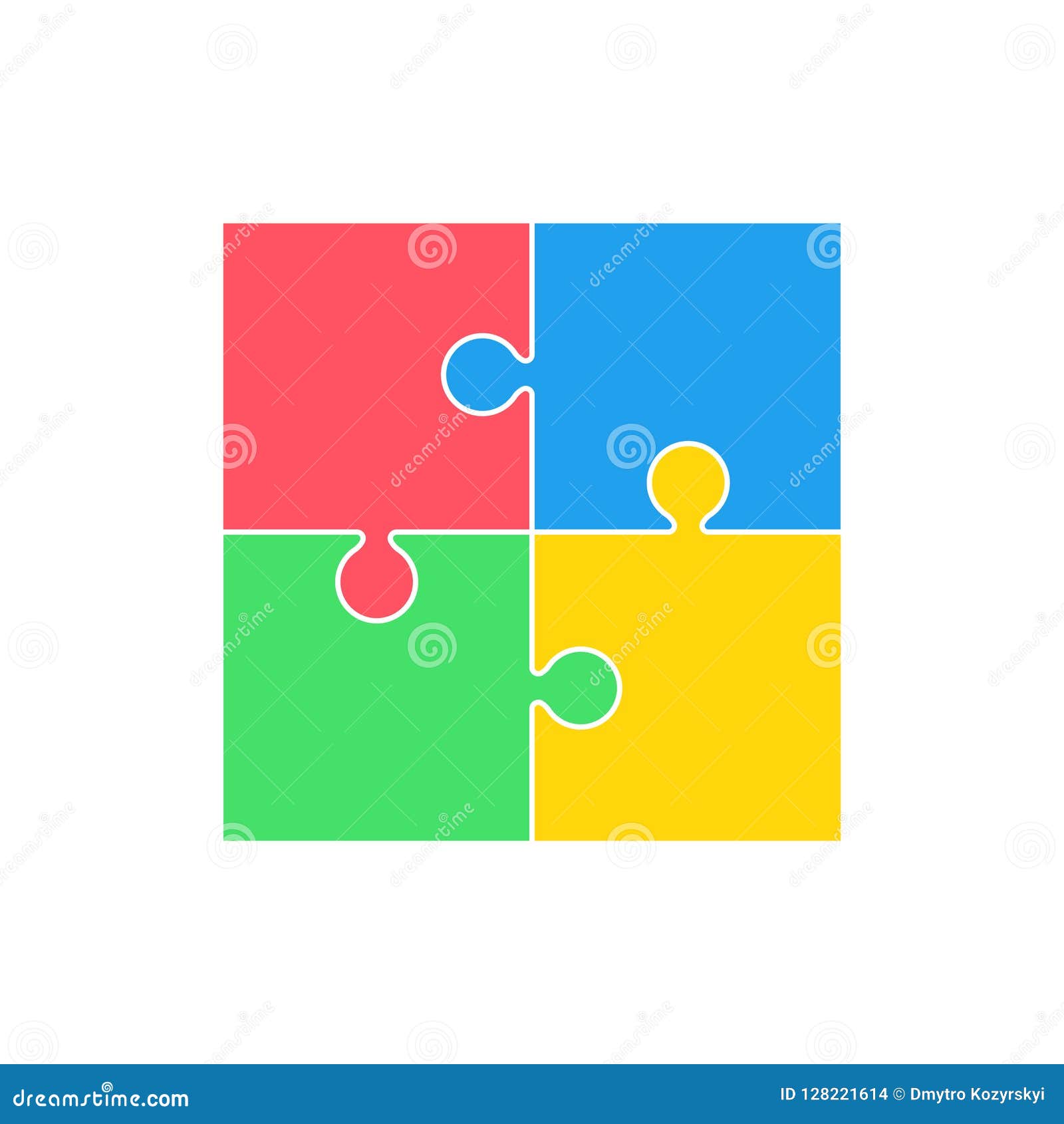 Puzzle Icon Vector, Flat Sign, Solid Pictogram Isolated on White. Logo ...