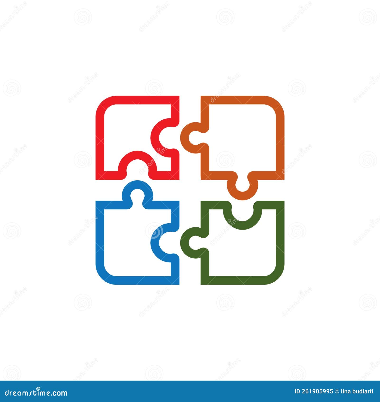 Puzzle icon stock vector. Illustration of game, group - 261905995