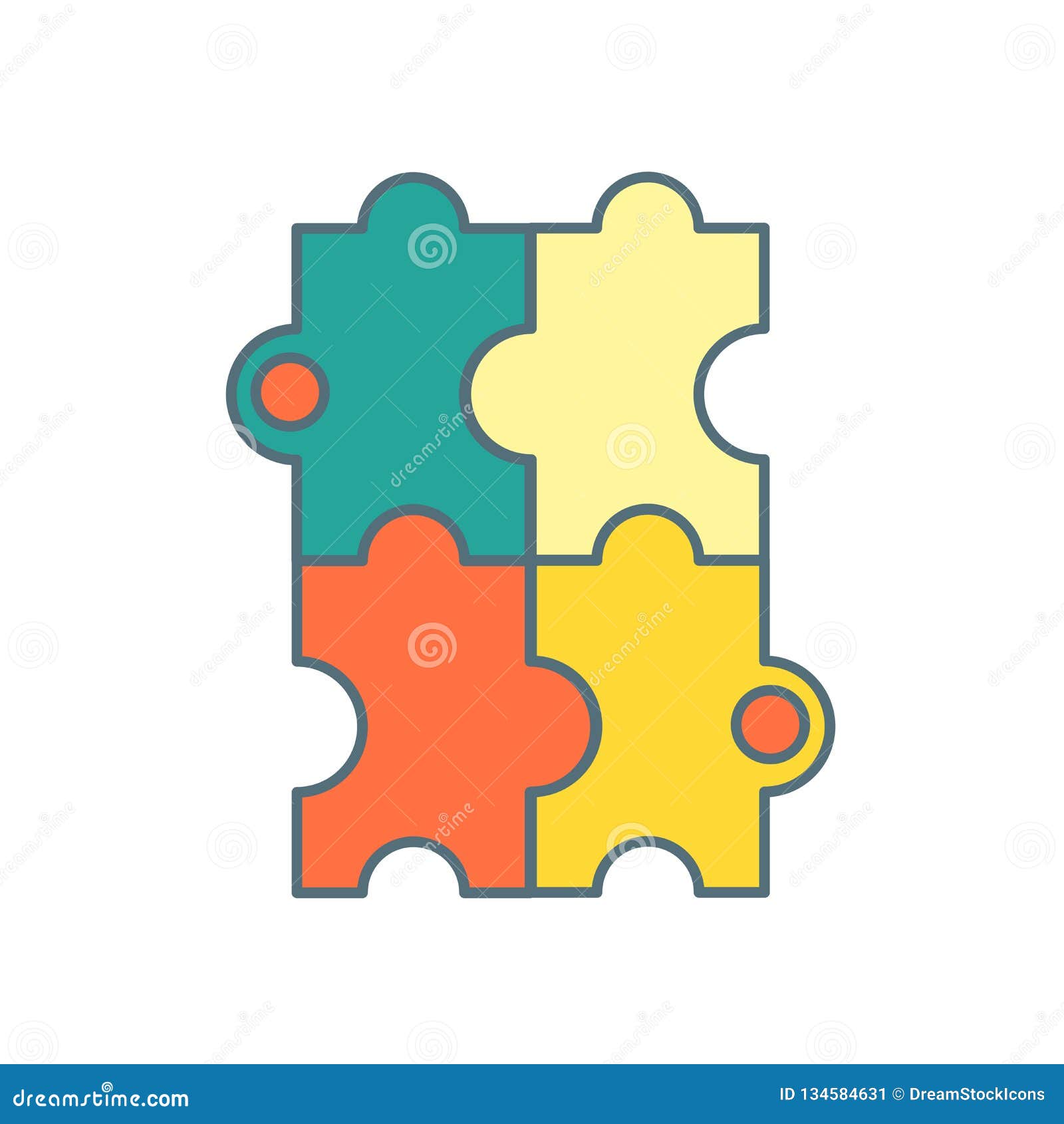 Puzzle Icon Vector Isolated on White Background, Puzzle Sign Stock ...