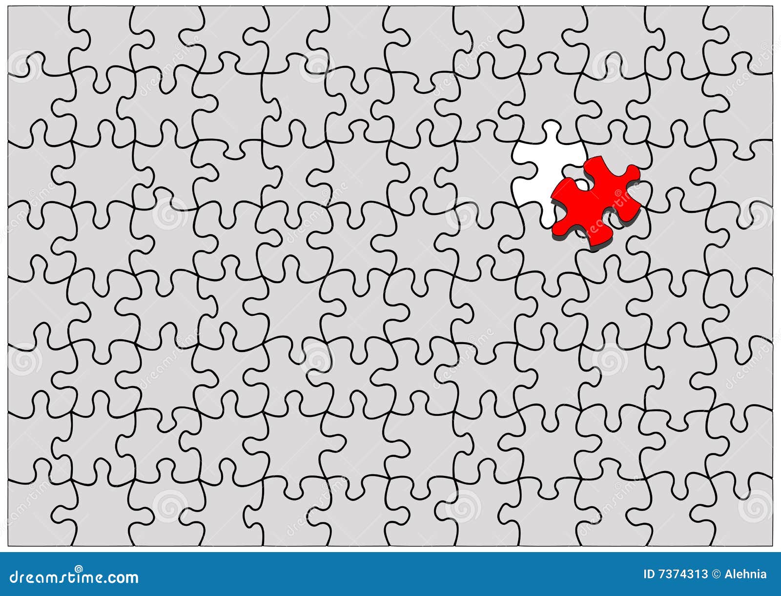 Puzzle illustration stock vector. Illustration of construction - 7374313