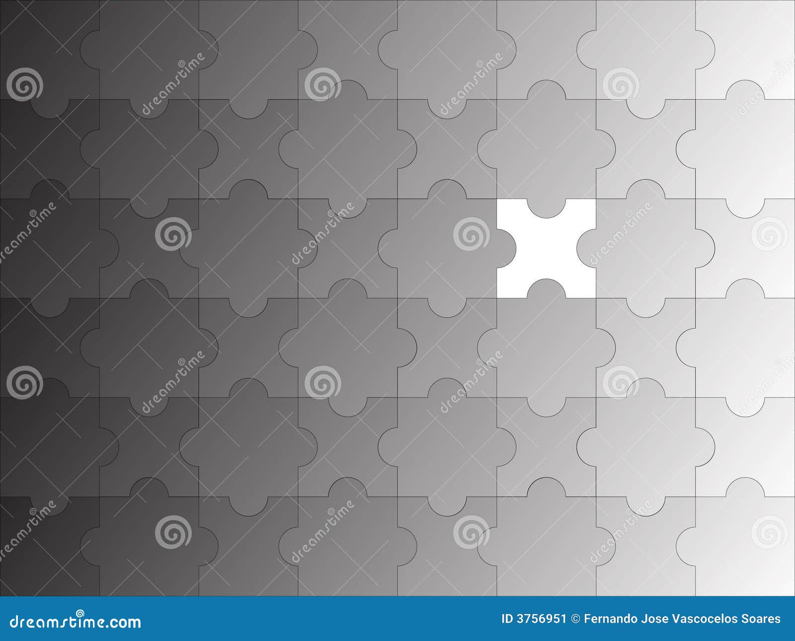 Puzzle Incomplete Gradient Cartoon Vector | CartoonDealer.com #3756951