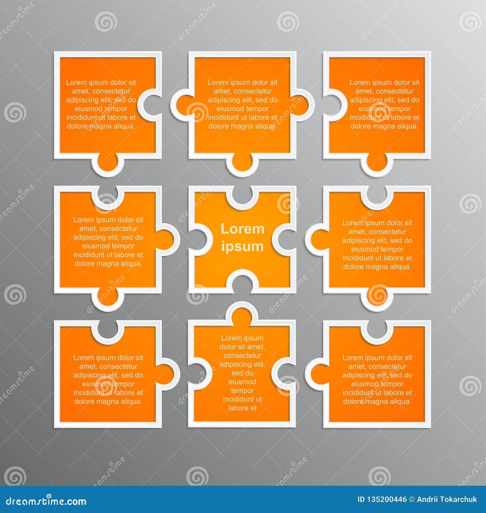 The Puzzle Infographics. Jigsaw Nine Steps Puzzle. Stock Vector ... The Puzzle Infographics. Jigsaw Nine Steps Puzzle. Stock Vector ...