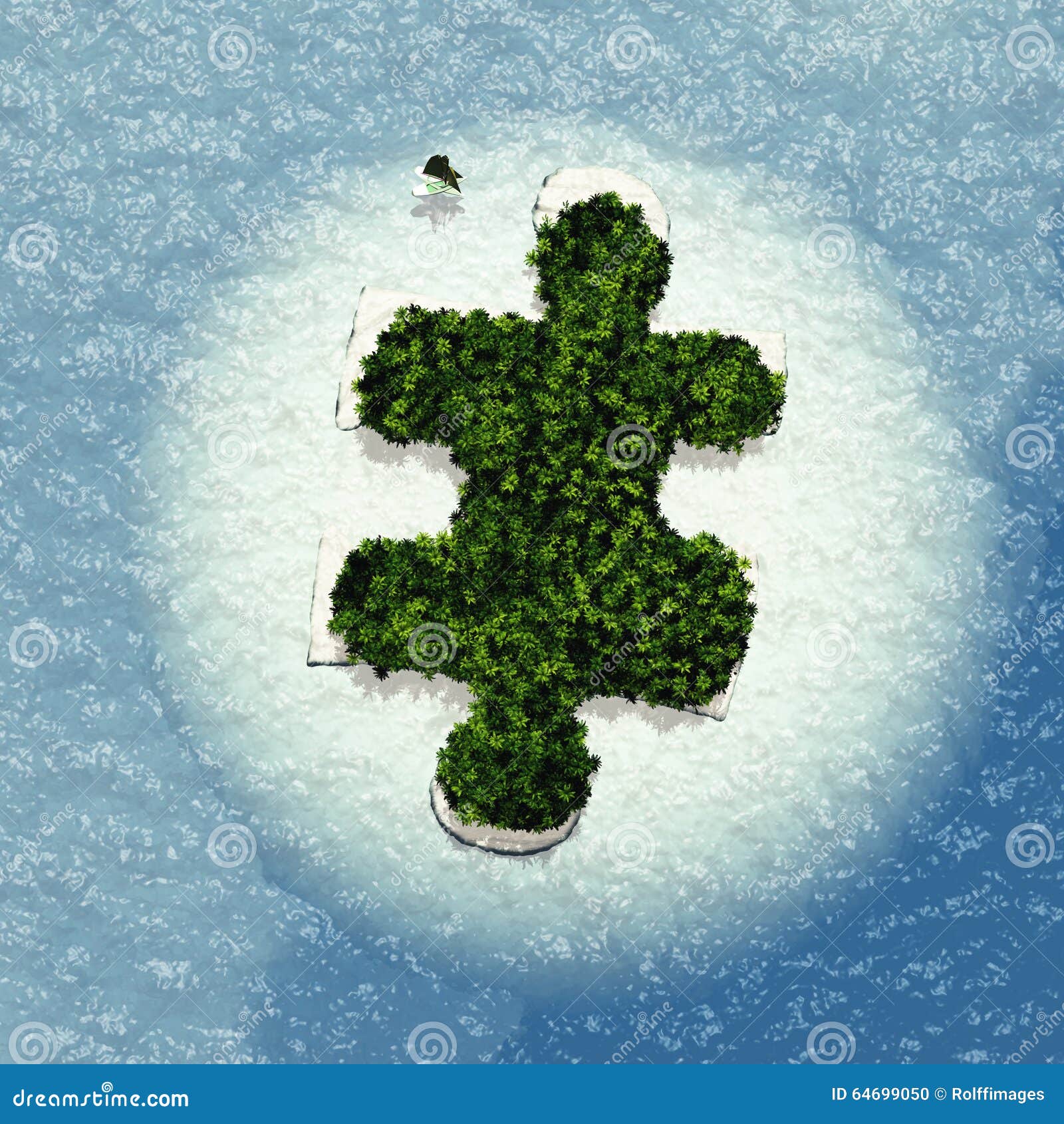 Puzzle Island stock illustration. Illustration of relaxation - 64699050