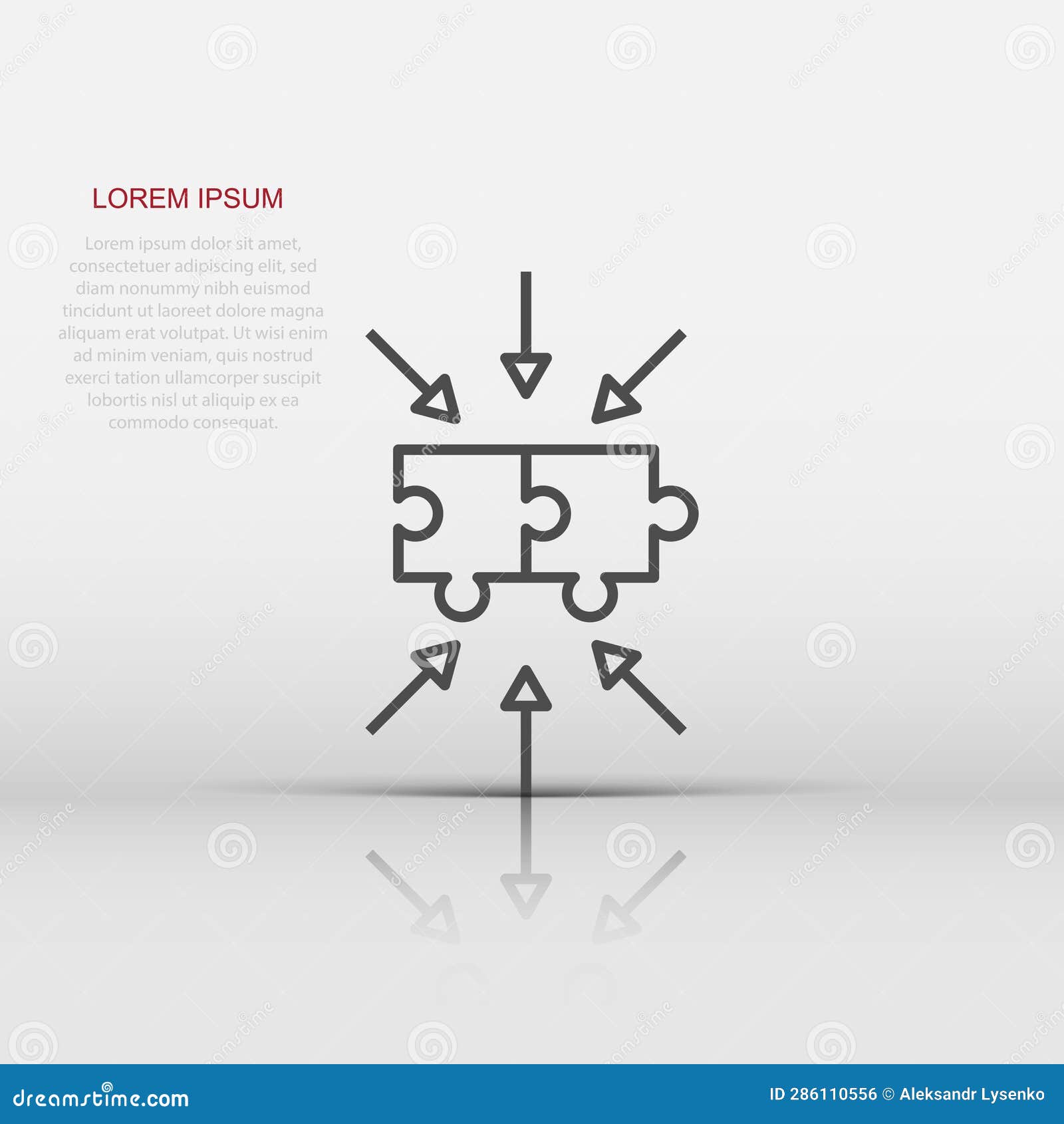 Puzzle Jigsaw Icon in Flat Style. Solution Compatible Vector ...