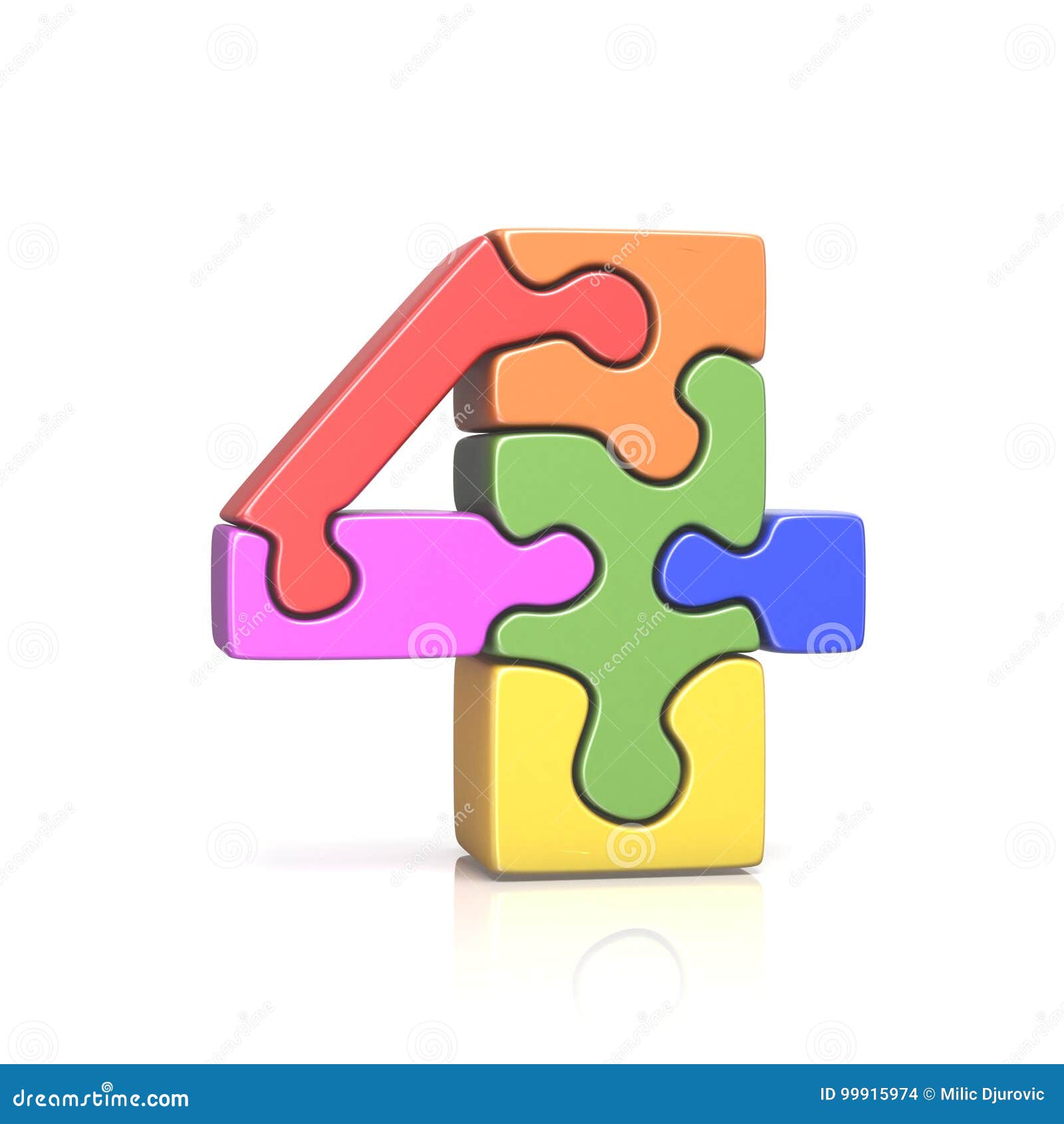 Puzzle Jigsaw Number FOUR 4 3D Stock Illustration - Illustration of ... Puzzle Jigsaw Number FOUR 4 3D Stock Illustration - Illustration of ...