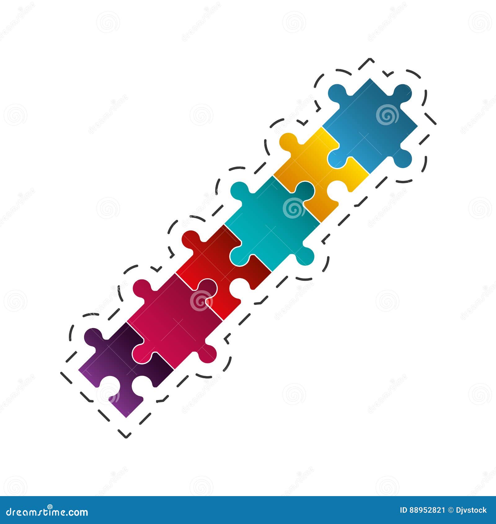 Jigsaw Solution And 3d Character Shows Solution Or Finished Stock Image ...