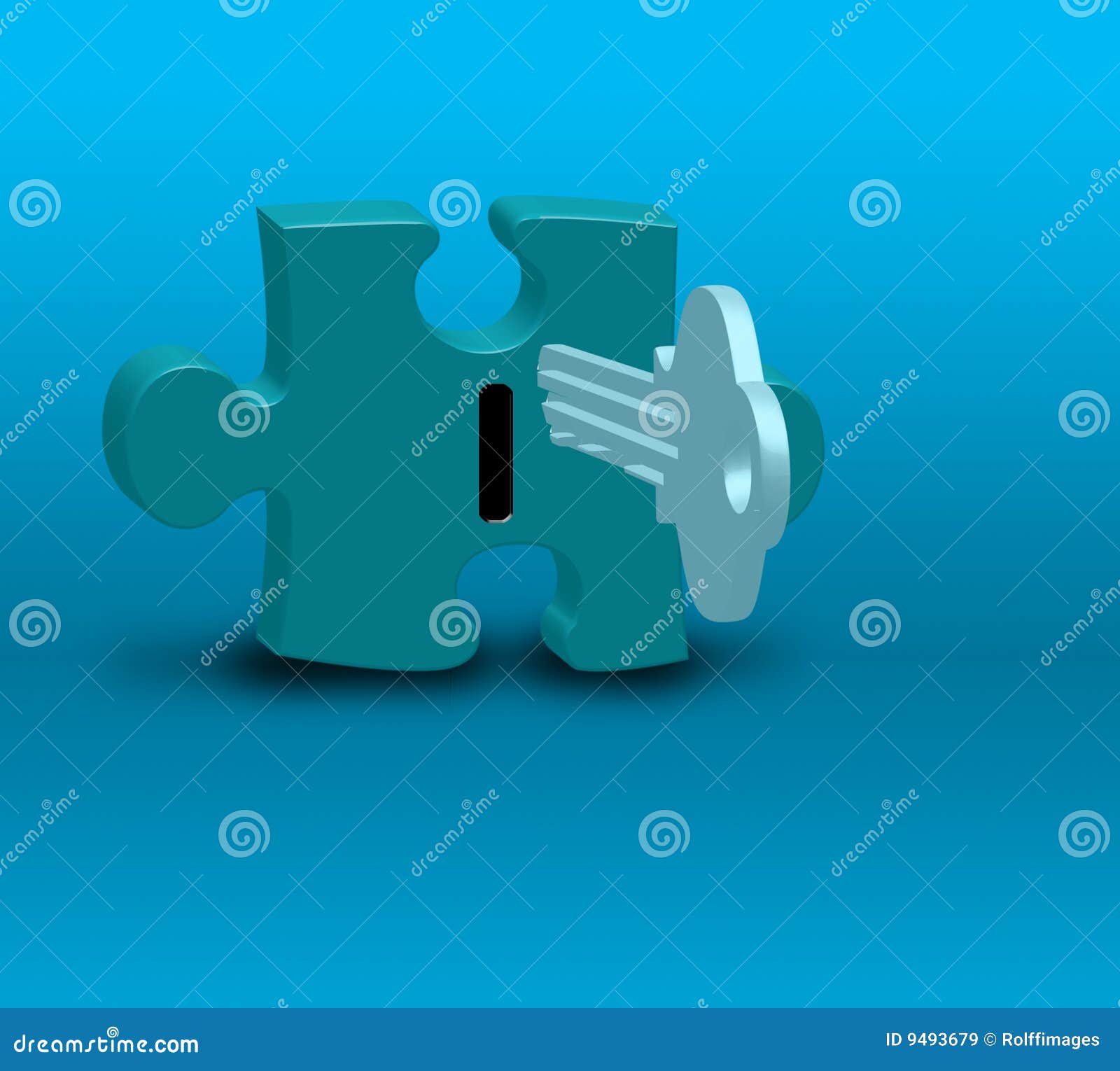 Puzzle Key stock illustration. Illustration of connect - 9493679