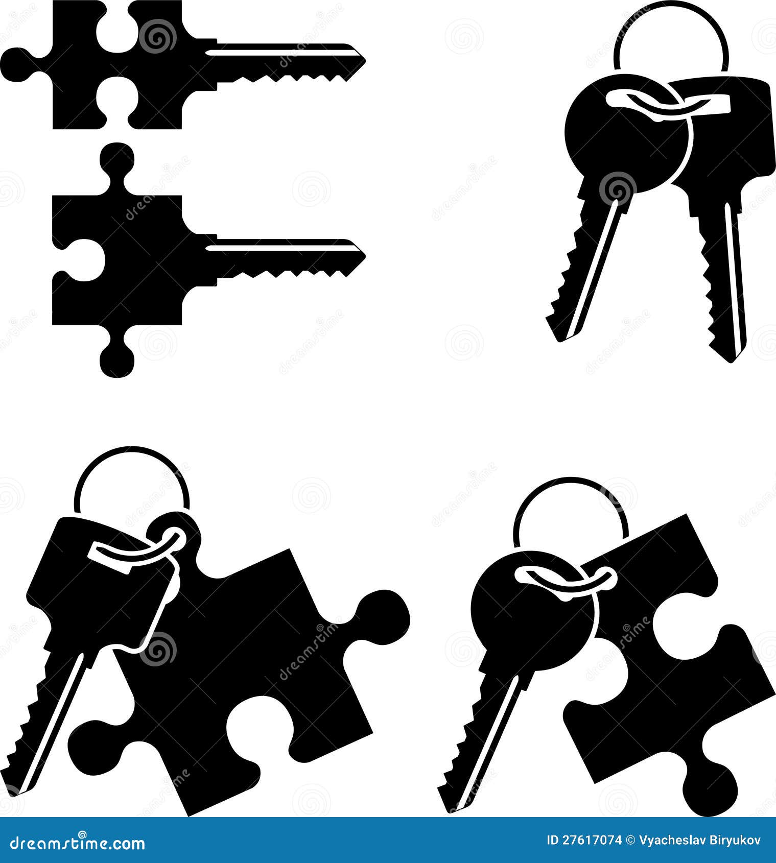Puzzle keys. stencil stock vector. Illustration of stencil - 27617074