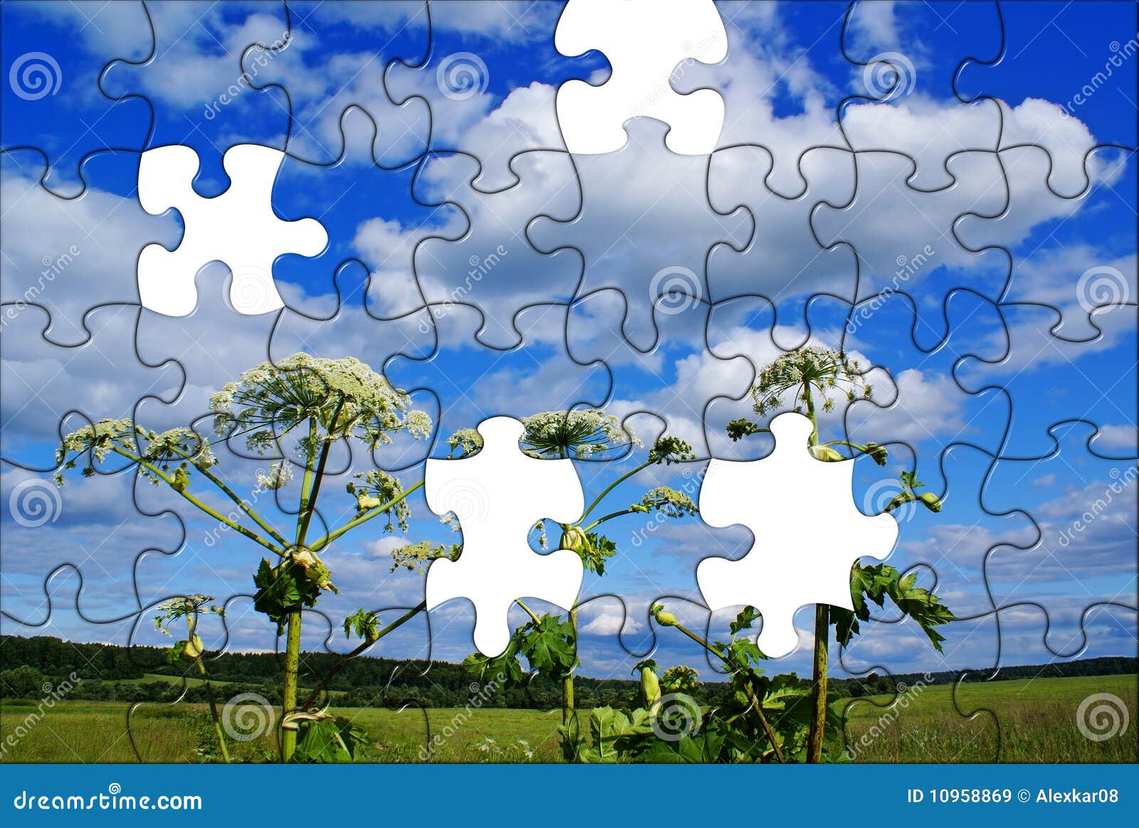 Puzzle landscape stock image. Image of idea, puzzle, outdoor - 10958869