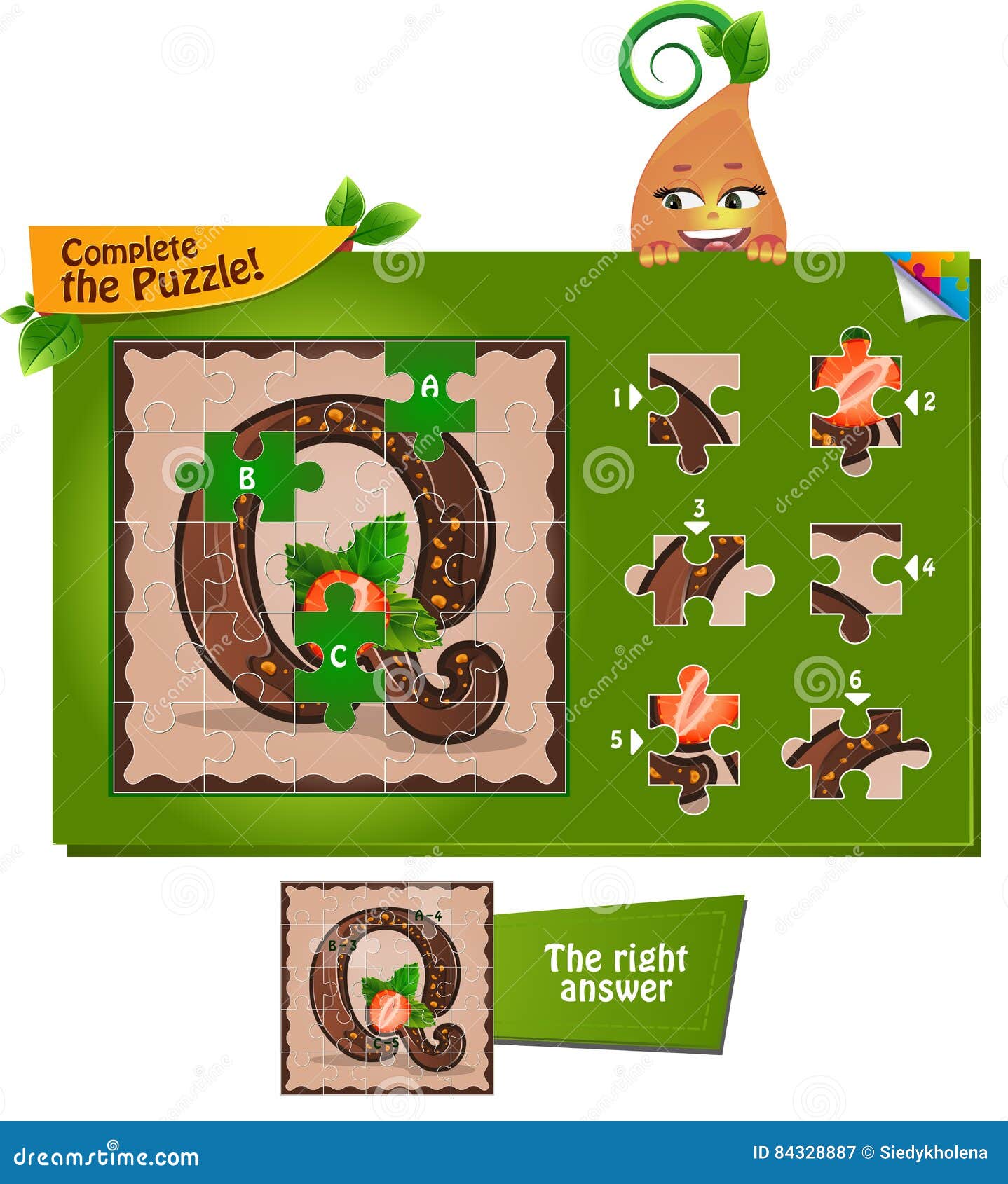 Puzzle Letters of the Alphabet Q Stock Illustration - Illustration of ...