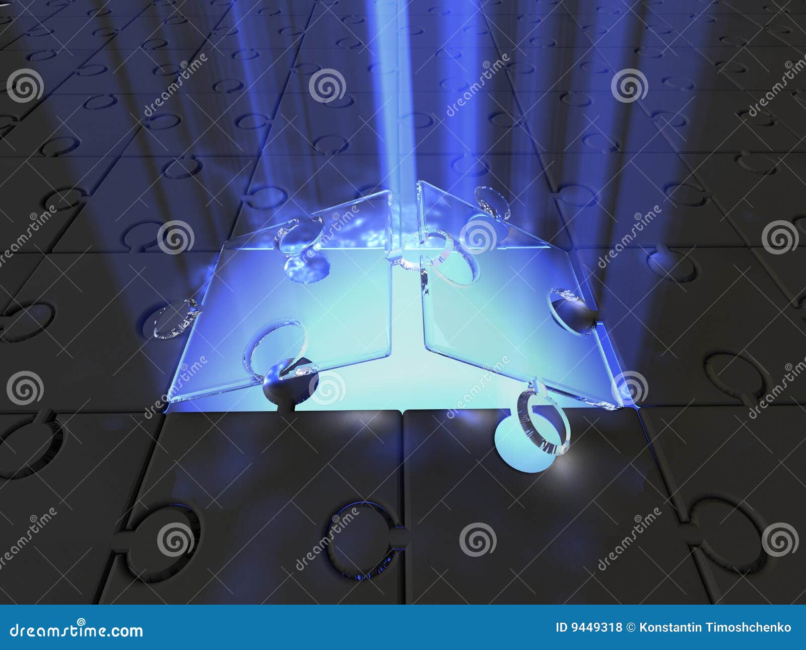 Puzzle. light stock illustration. Illustration of space - 9449318