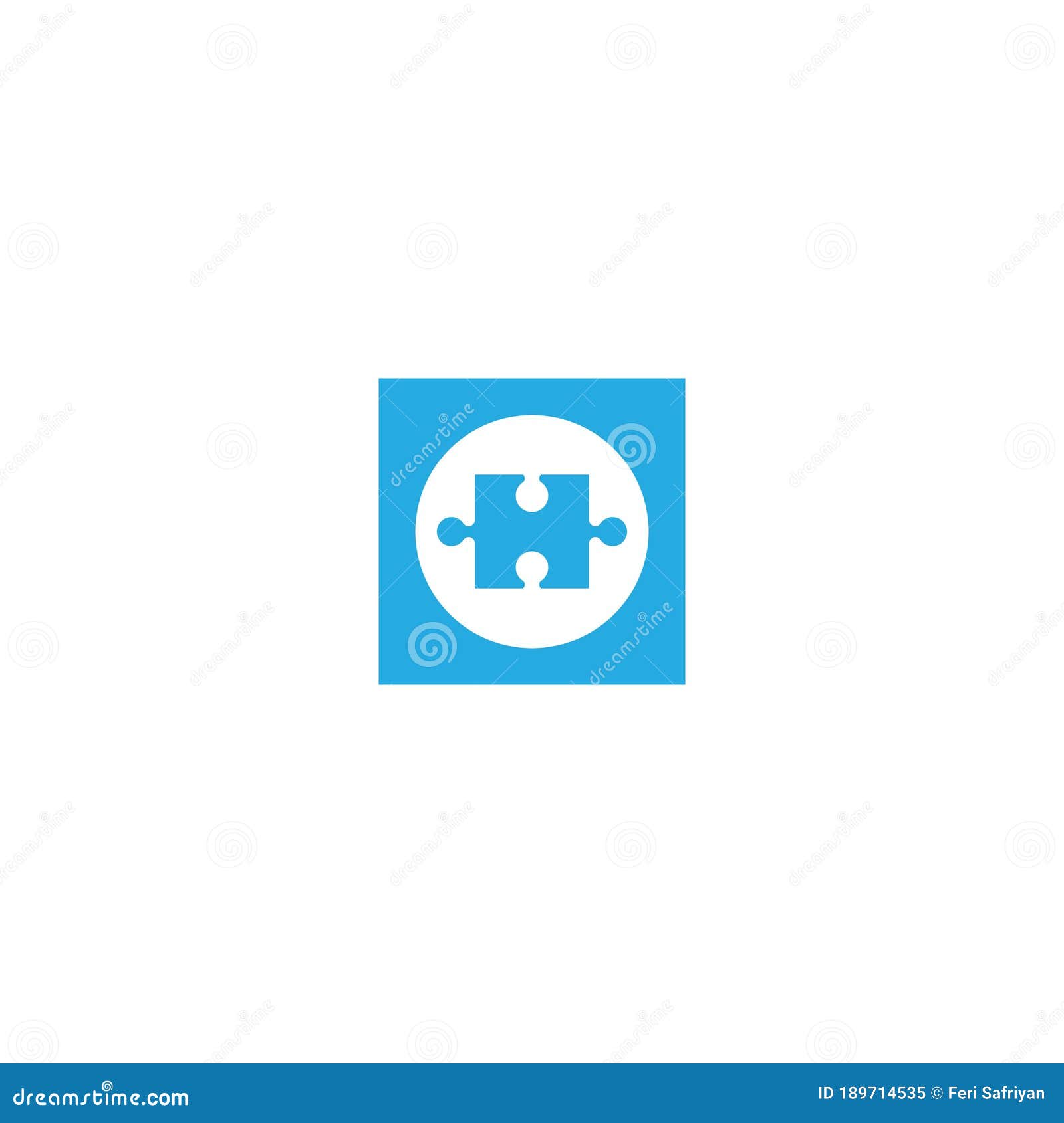 Puzzle logo vector icon stock illustration. Illustration of isolated ...
