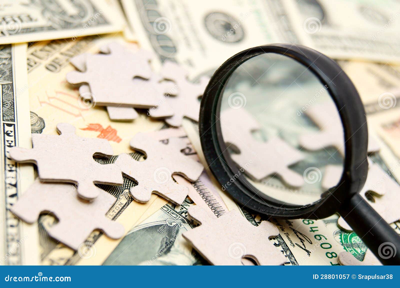 Risk Missing Puzzle Piece Magnifier Photos - Free & Royalty-Free Stock ...